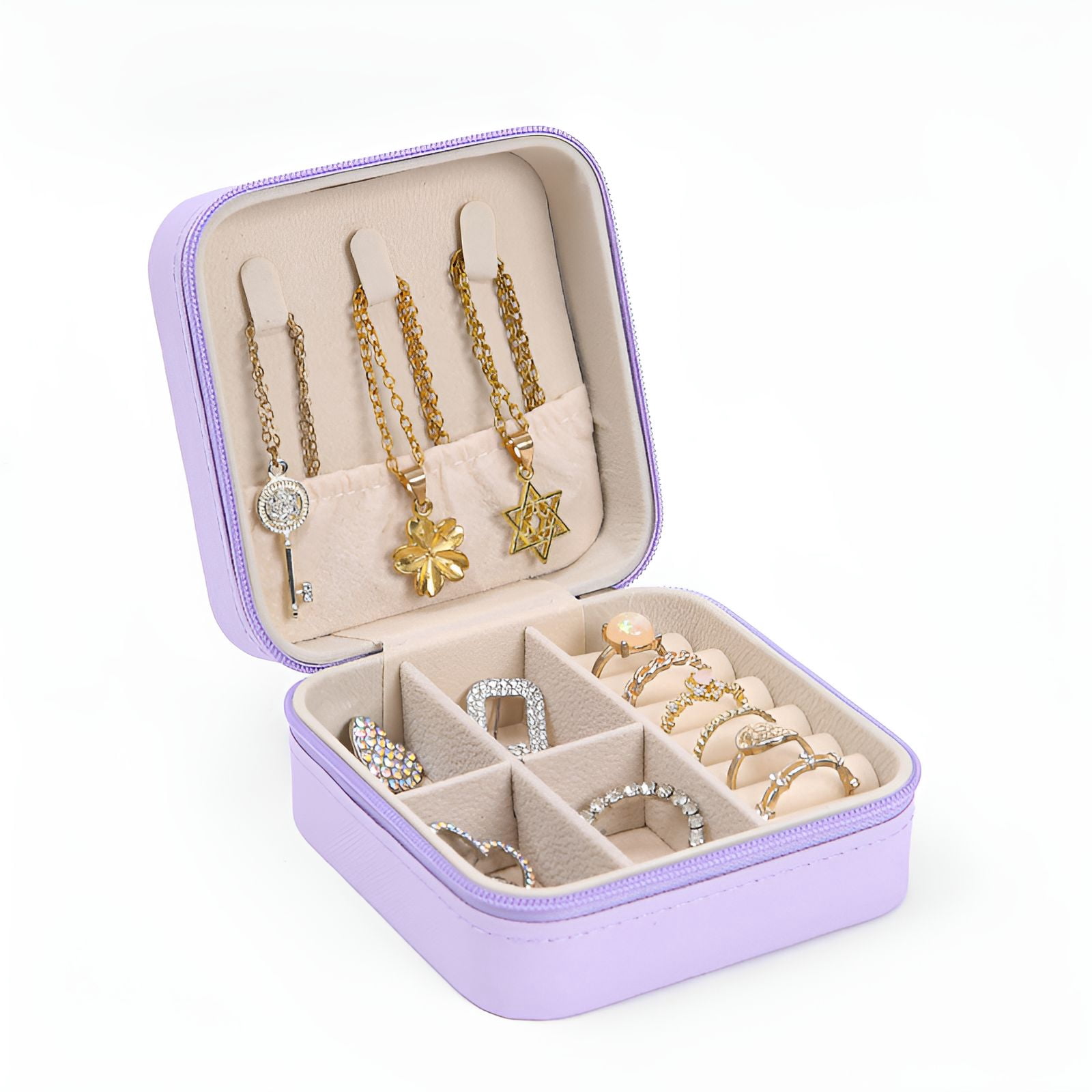DESIGNICE Travel Jewelry Case,Portable Form Everyday Convenience Girls ...