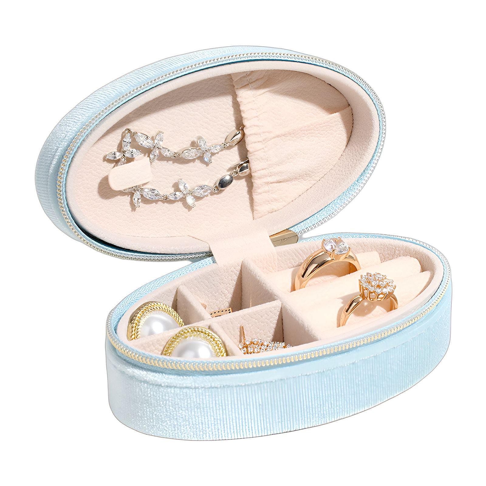 DESIGNICE Travel Jewelry Case,Portable Structure Integrated Functions ...