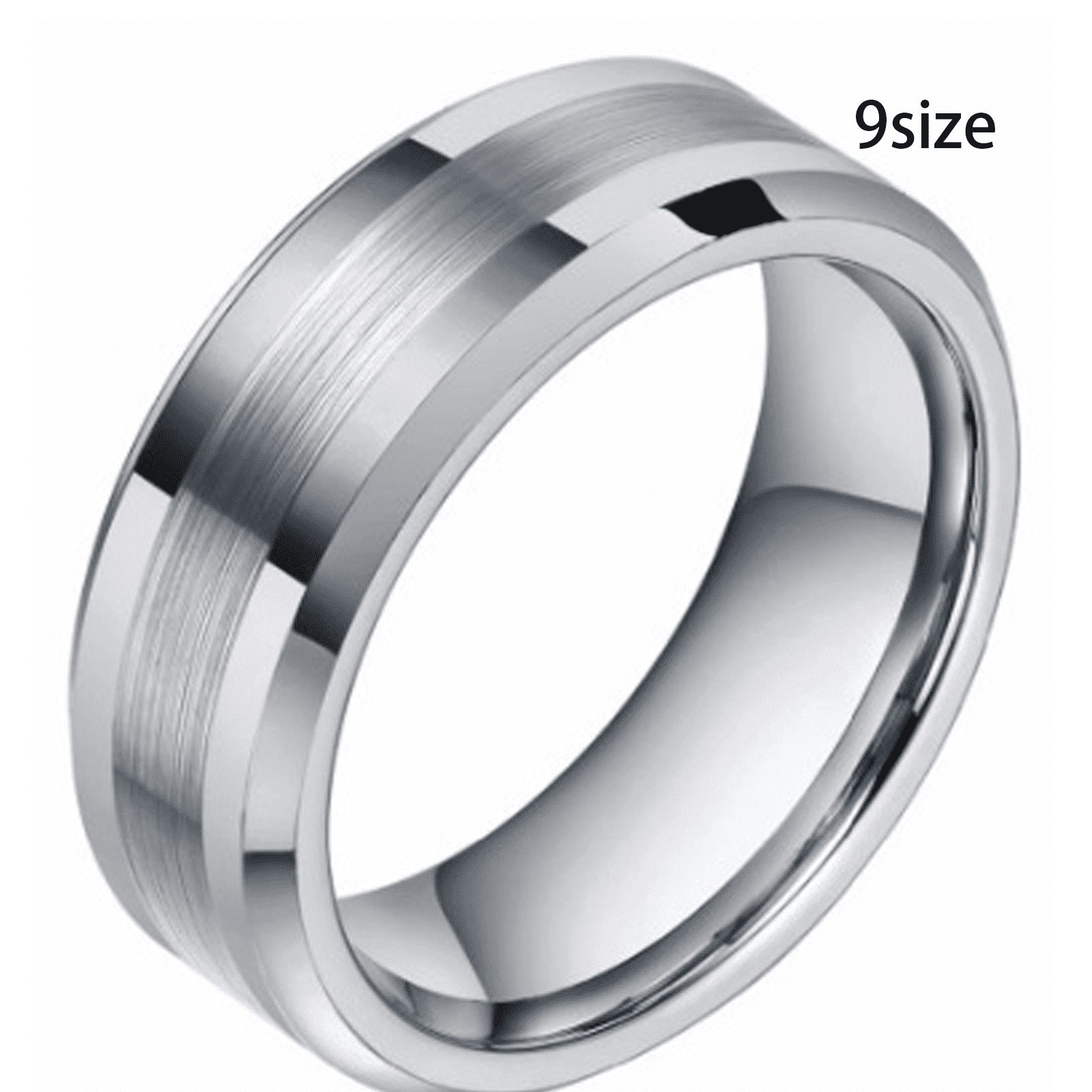 DESIGNICE Tungsten Rings for Men Electroplating Wedding Rings for Men ...