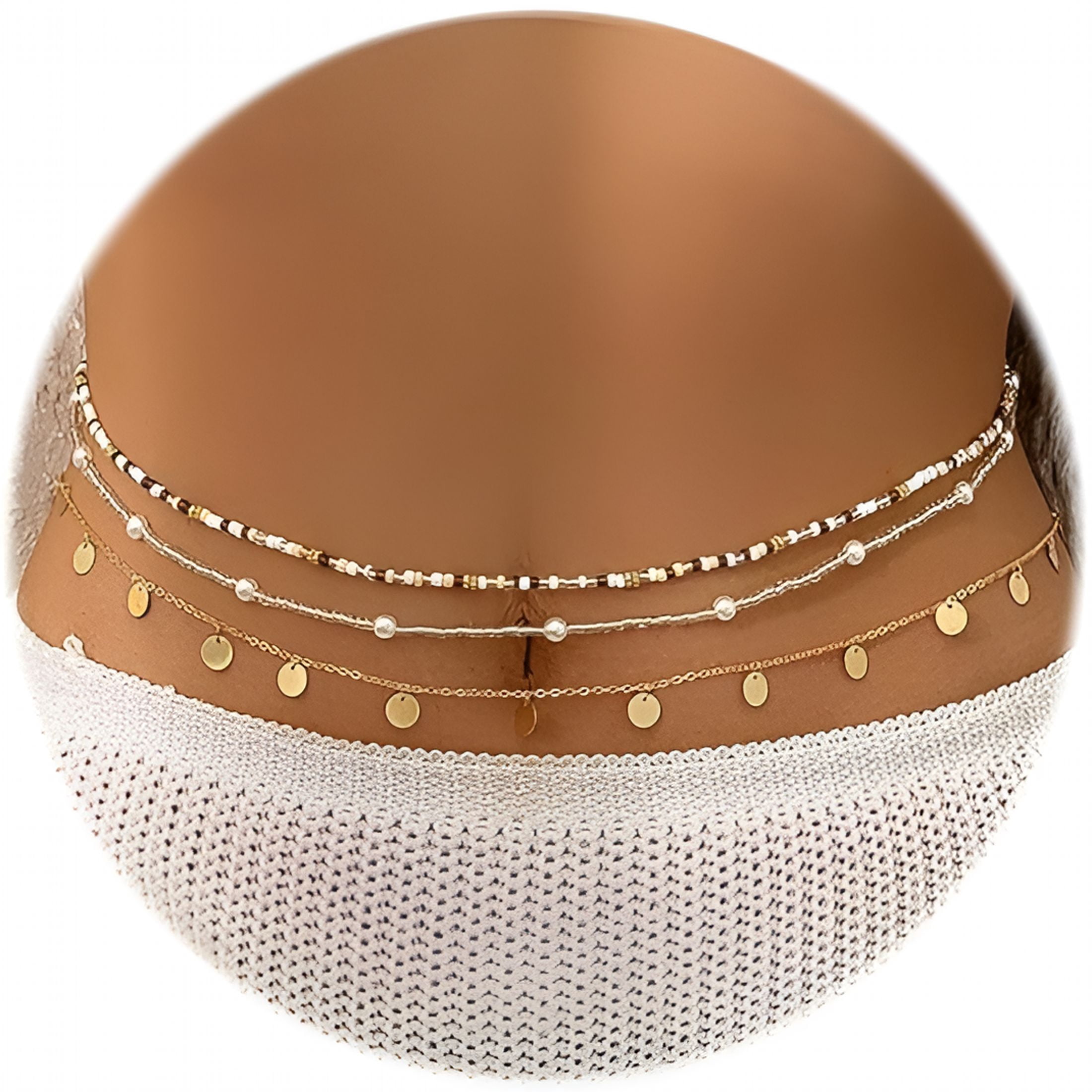 DESIGNICE Waist Chain for Women Layered Belly Chain for The Waist ...