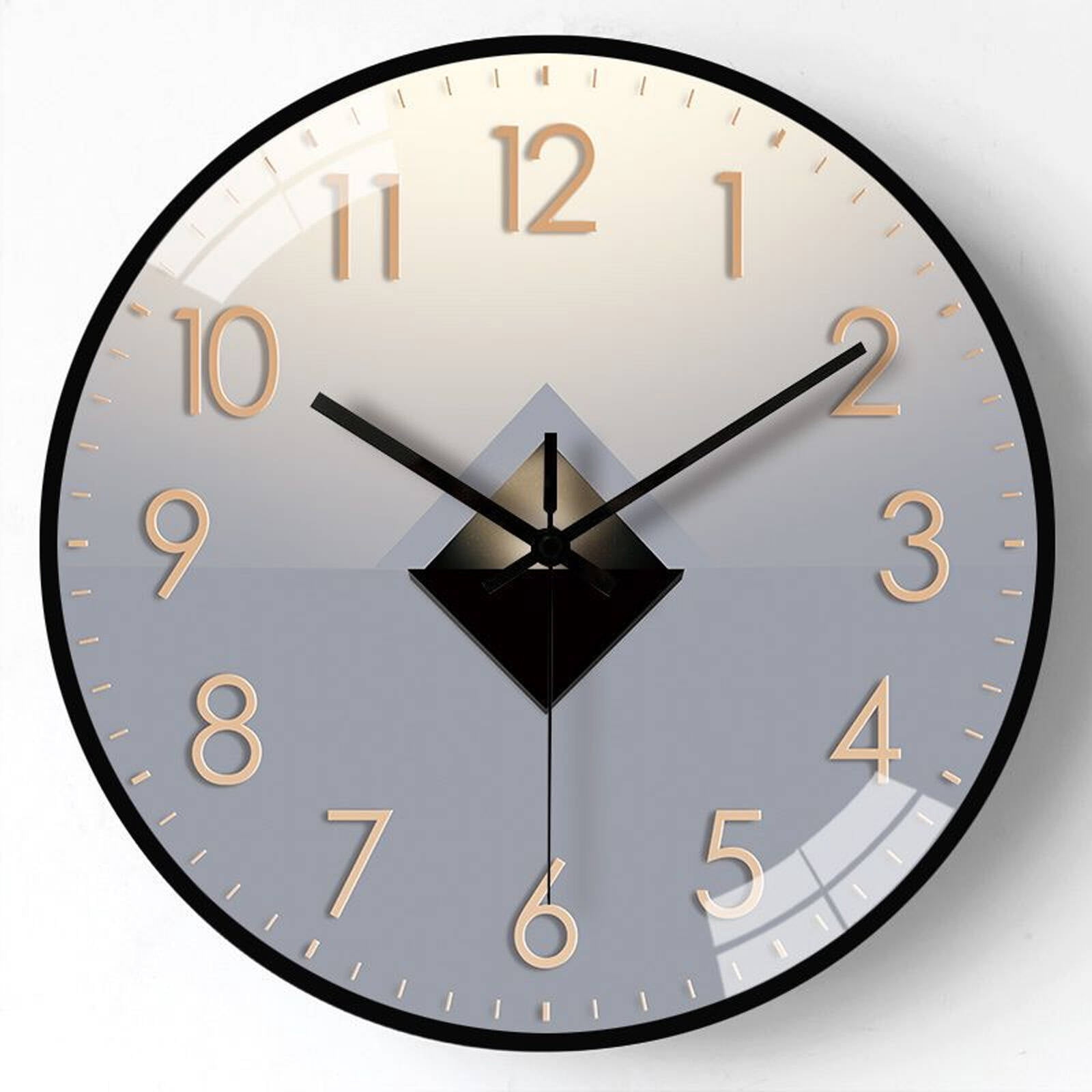 DESIGNICE Wall Clock,Artistic Geometric Design Kitchen Clock,Multi-Room ...