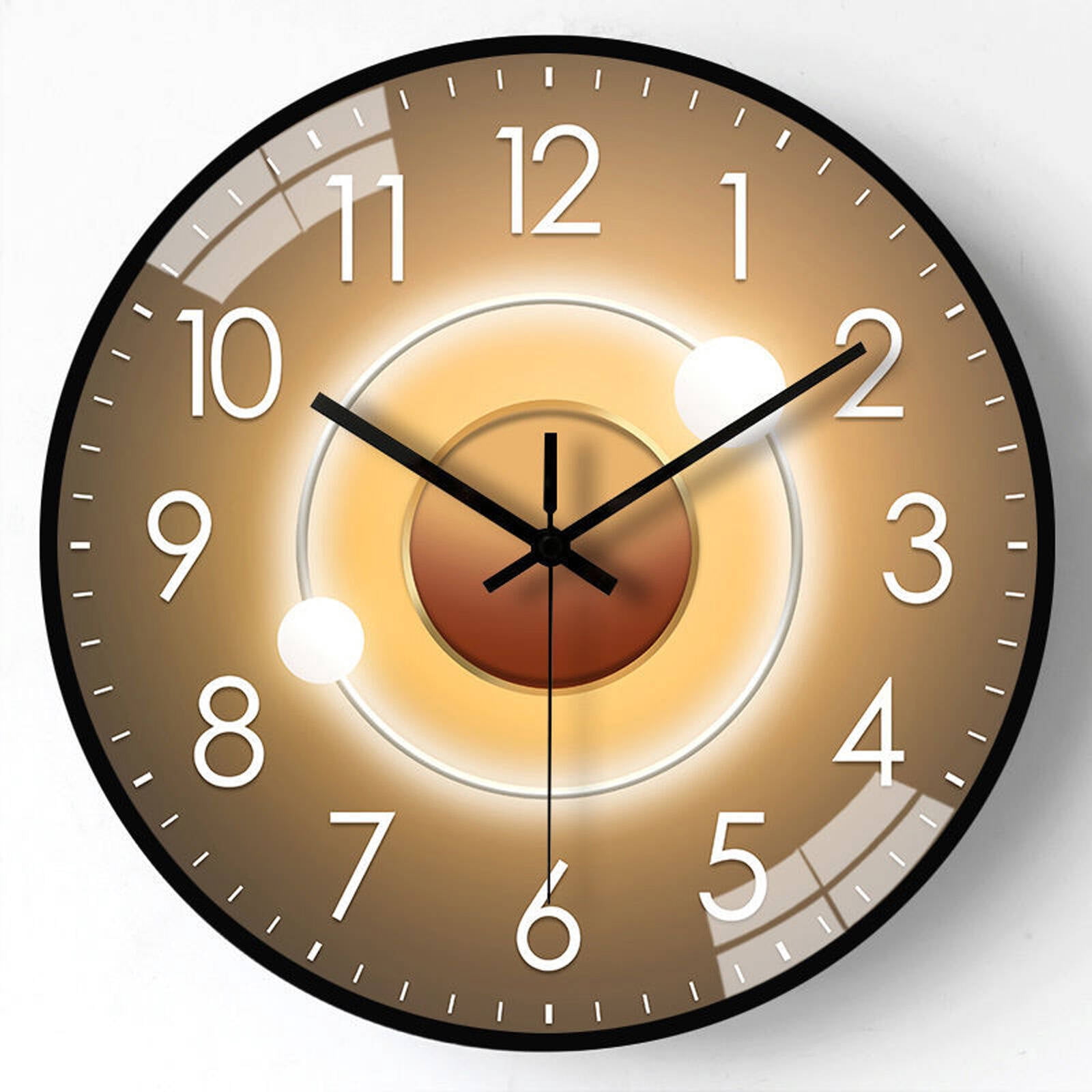 DESIGNICE Wall Clock,Artistic Geometric Design Kitchen Clock,Multi-Room ...