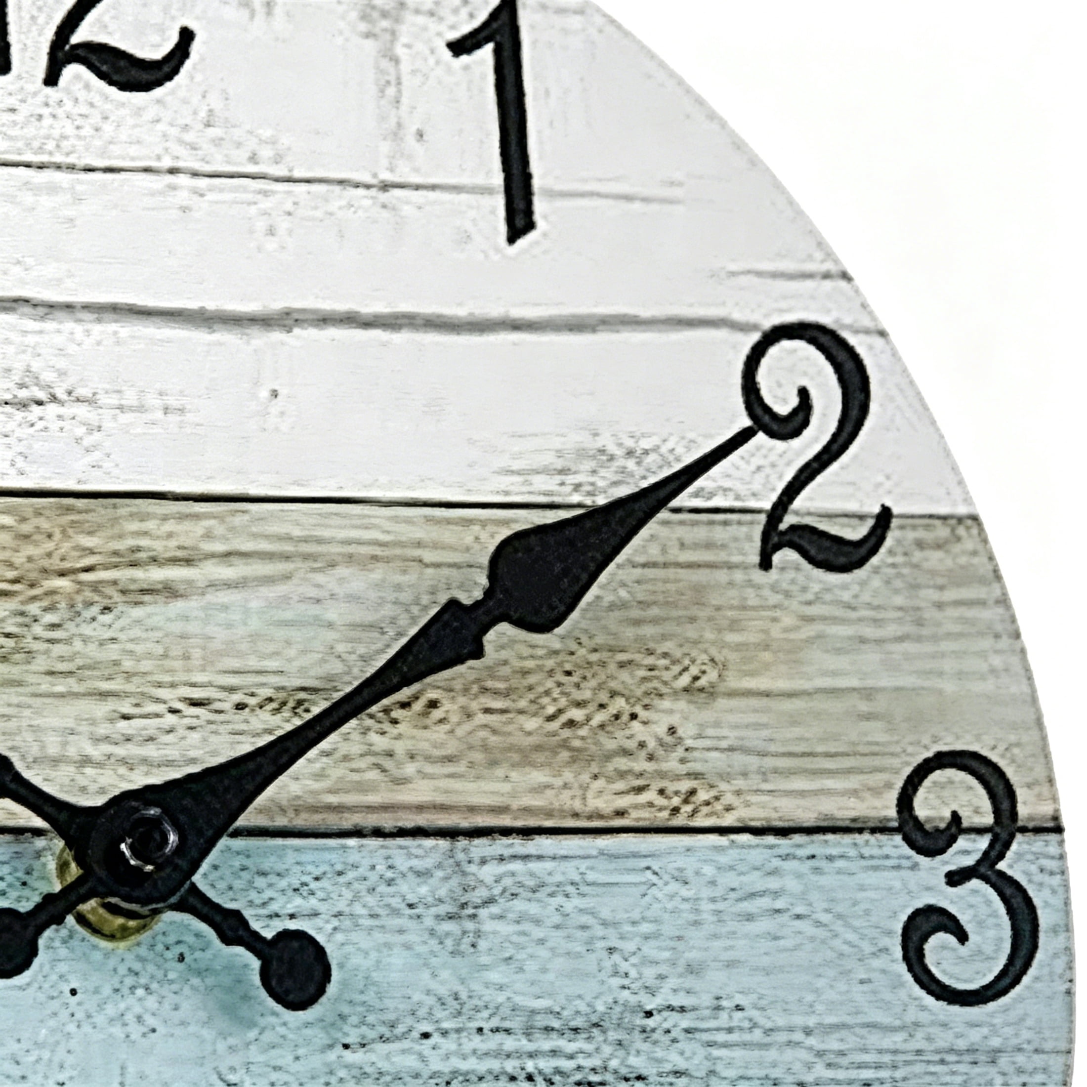 DESIGNICE Wall Clock Bathroom Clock,Rustic Wall Clocks Battery Operated ...