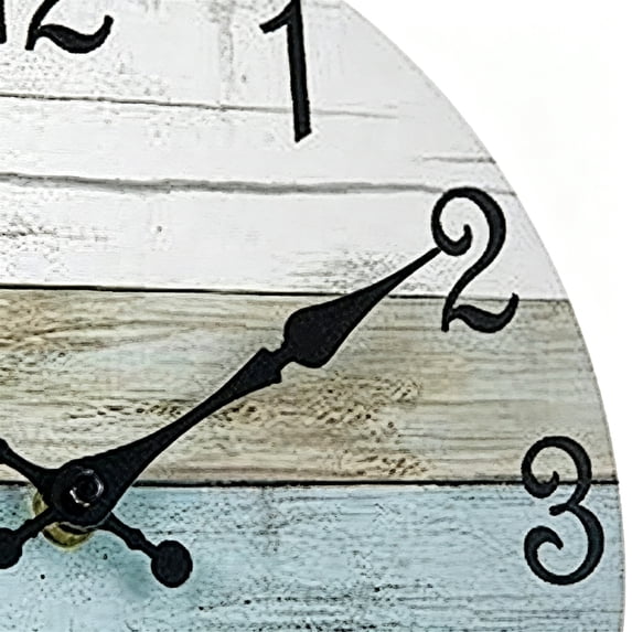 DESIGNICE Wall Clock Bathroom Clock,Rustic Wall Clocks Battery Operated ...