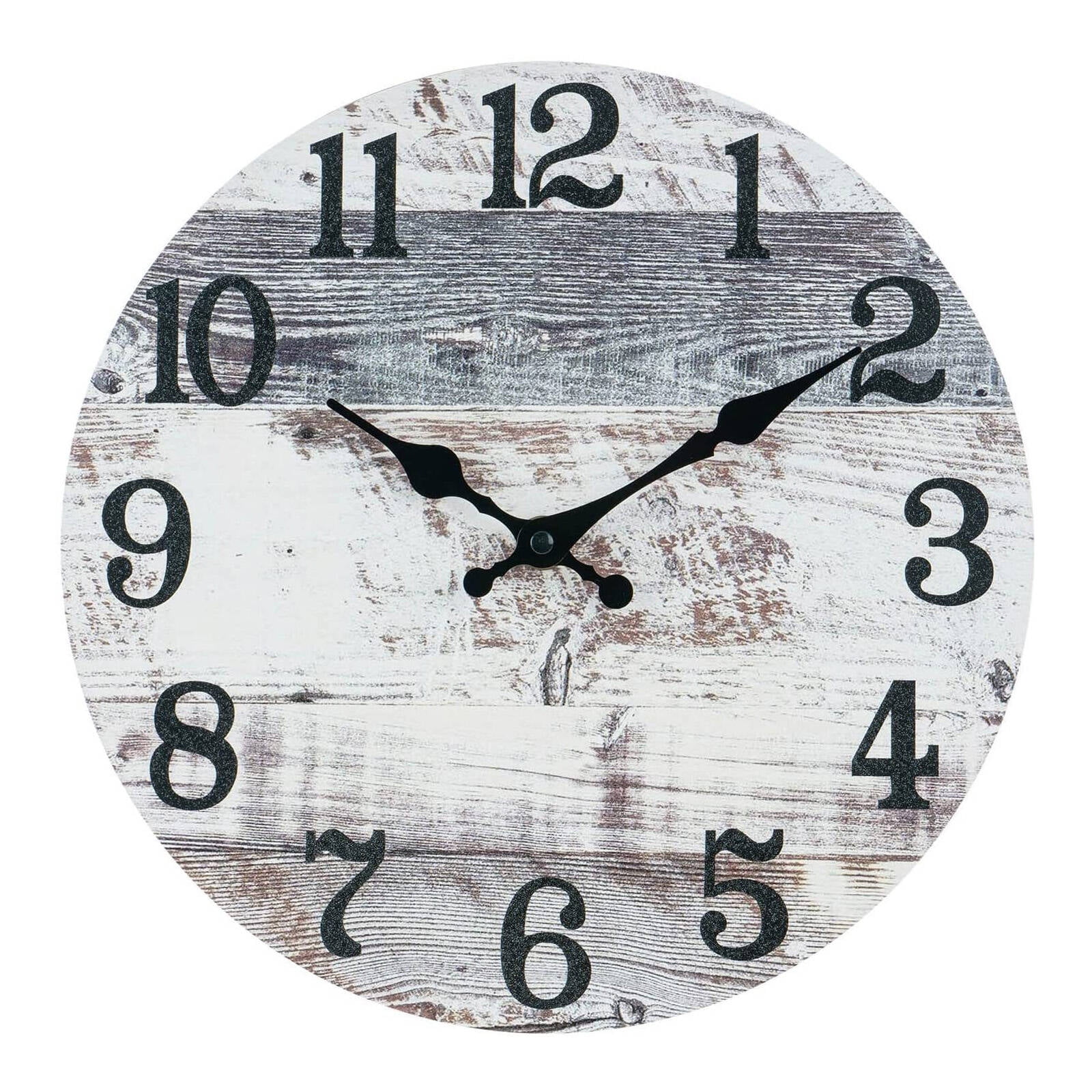 DESIGNICE Wall Clock,Retro American Style Design Wall Clocks Battery ...