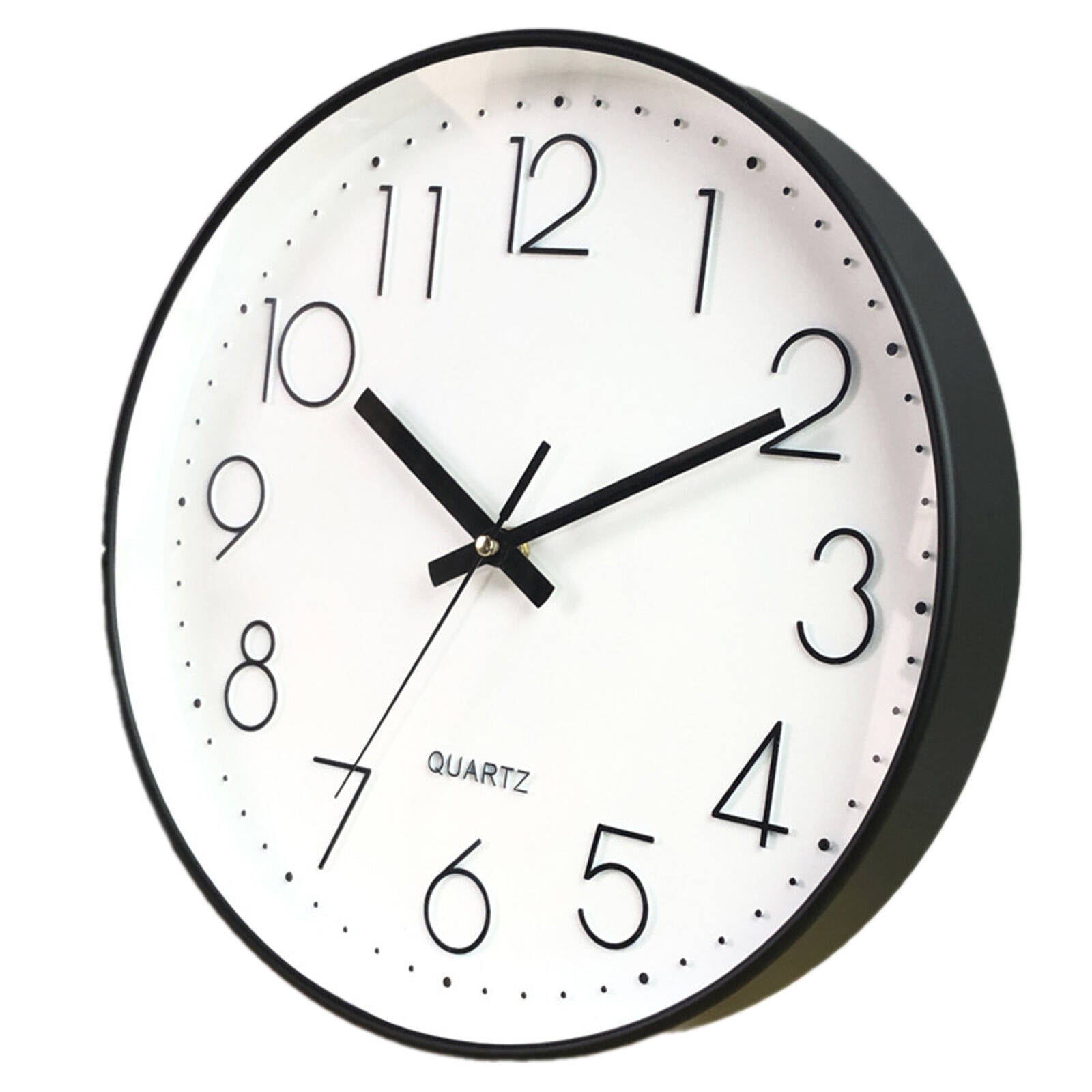 DESIGNICE Wall Clock,Clear Mirror Surface Wall Clocks Battery Operated ...