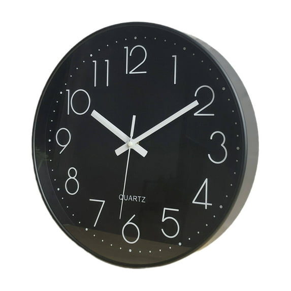 DESIGNICE Wall Clock,Clear Mirror Surface Wall Clocks Battery Operated ...