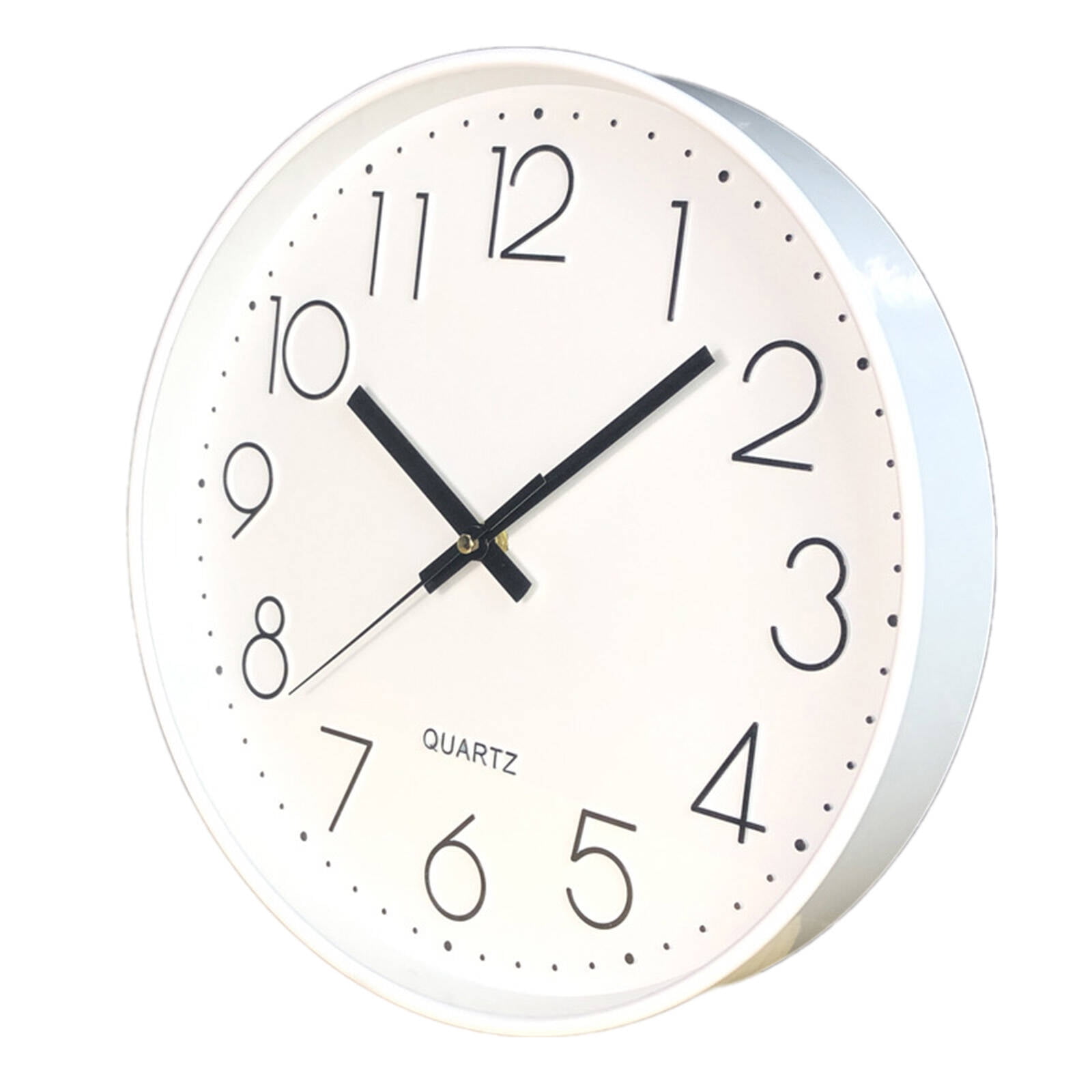DESIGNICE Wall Clock,Clear Mirror Surface Wall Clocks Battery Operated ...