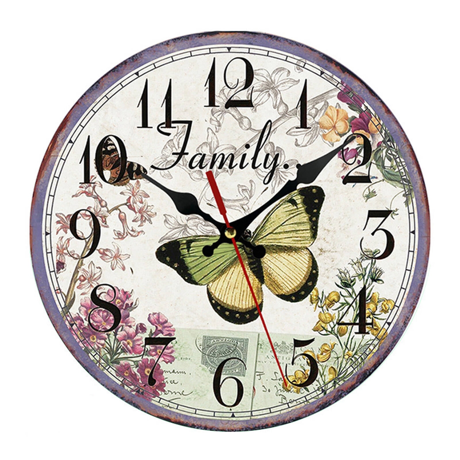 DESIGNICE Wall Clock,Creative European Design Bathroom Clock,Metal ...