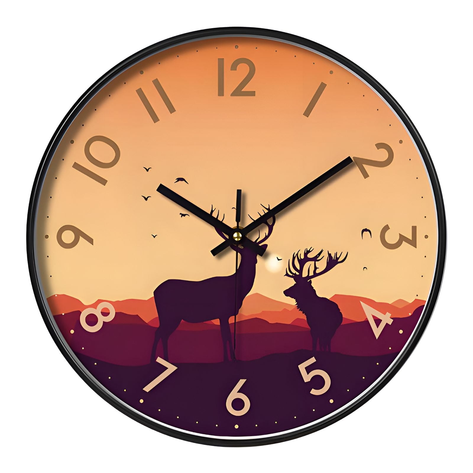 DESIGNICE Wall Clock,Creative Time Modern Wall Clock,Fun Learning ...
