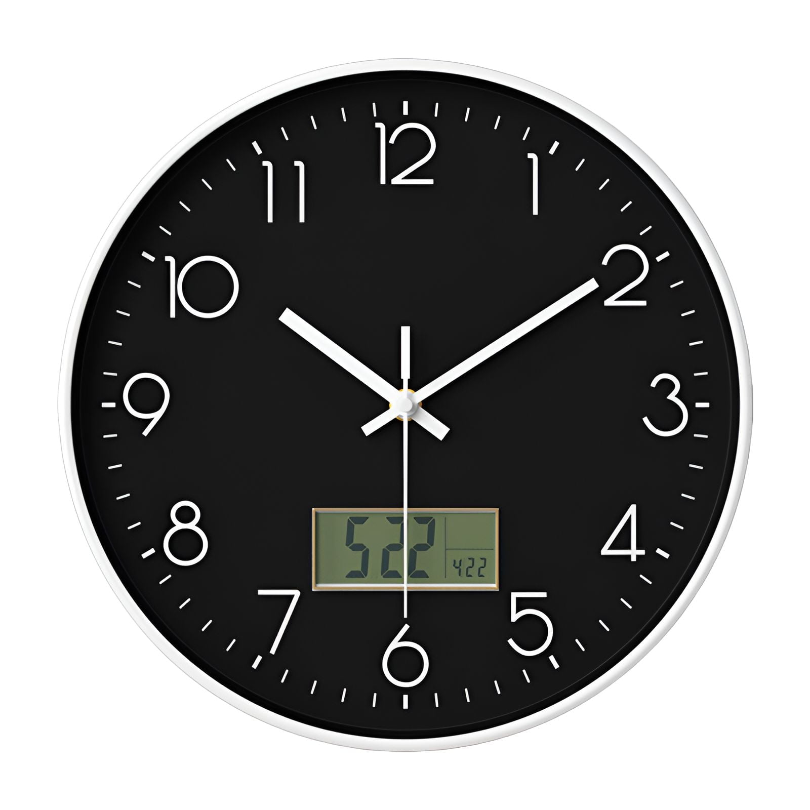 DESIGNICE Wall Clock,Date & Time Modern Wall Clock,Digital Clock ...