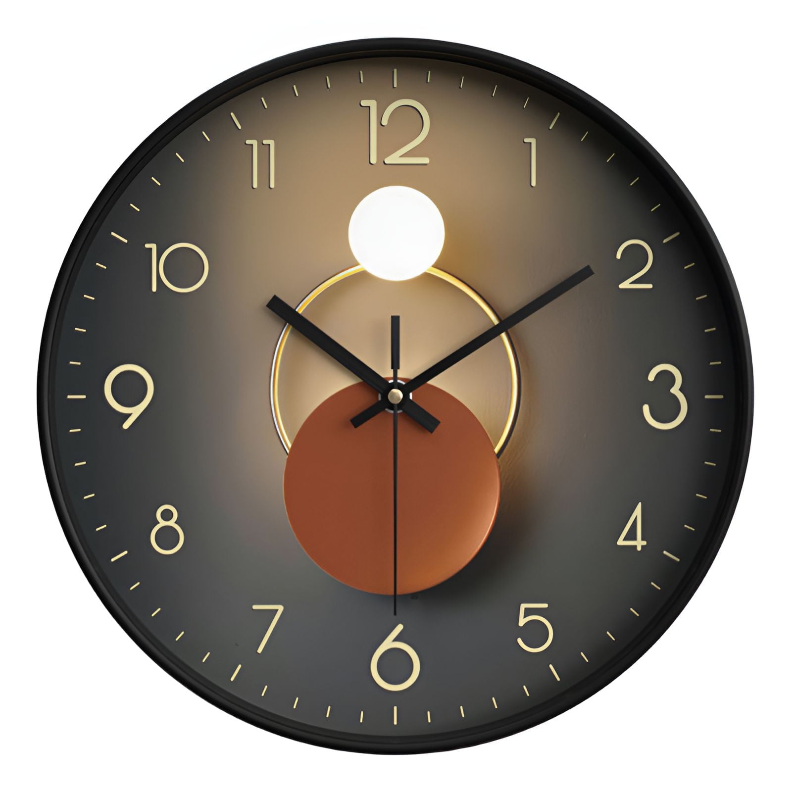 DESIGNICE 2Pcs Wall Clock,12in Small Clock,Vibrant Numbers Wall Clocks ...