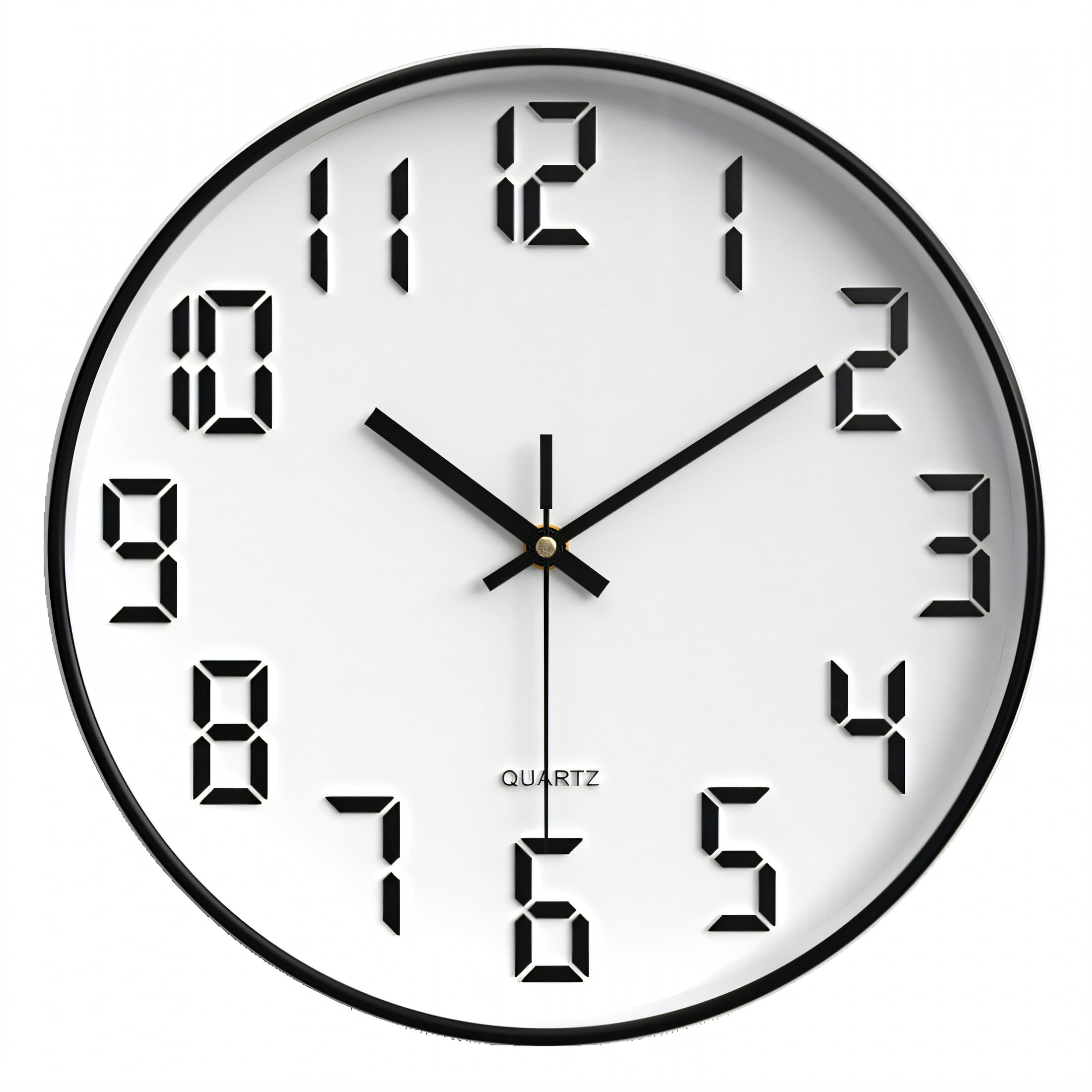 DESIGNICE Wall Clock,12in Wall Clocks Battery Operated,Subtle Design ...