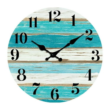 Yosemite Home Decor Large Gilded Round Metal Gear Wall Clock in Gold ...