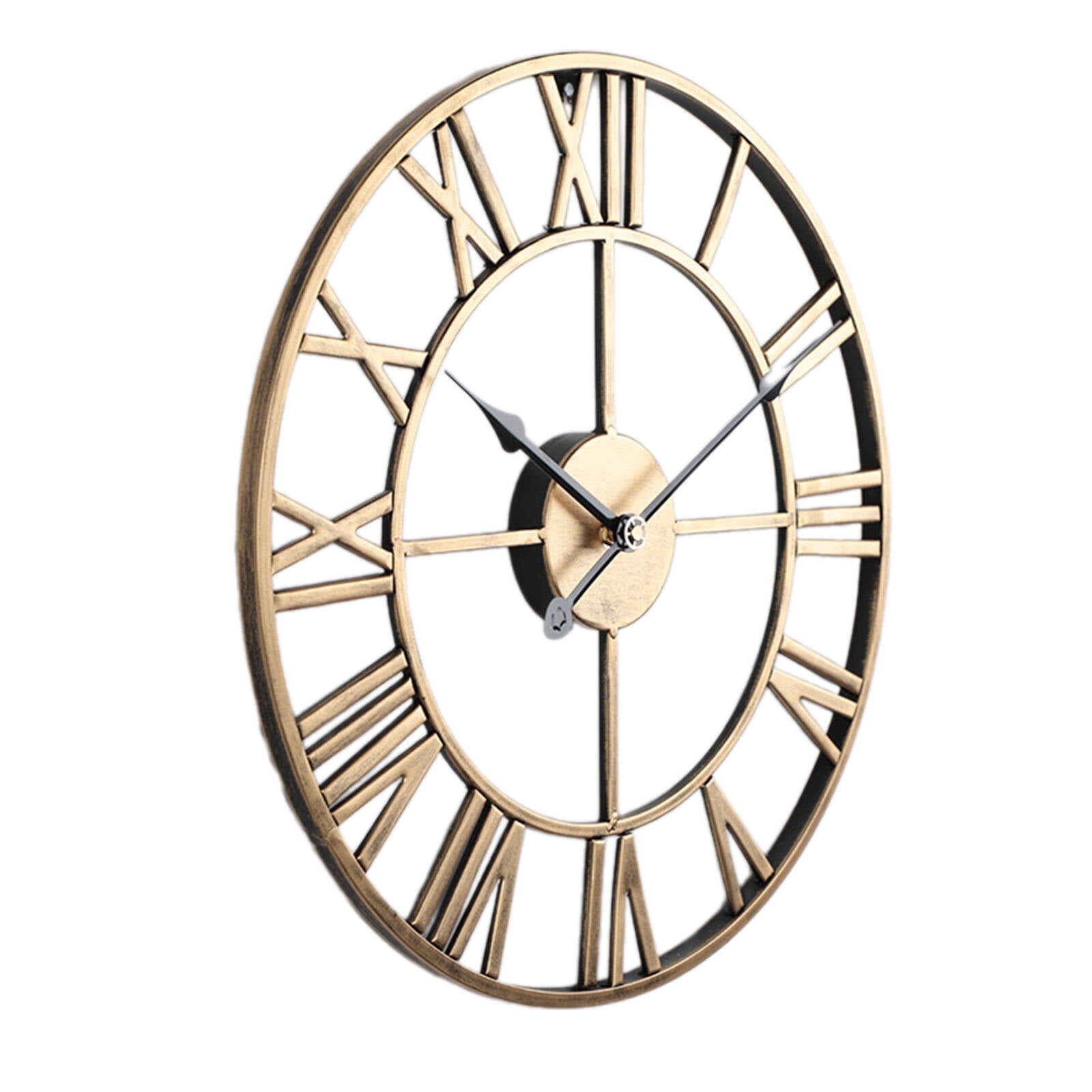 DESIGNICE Wall Clock,Elegant Roman Numerals Design Large Wall Clock ...
