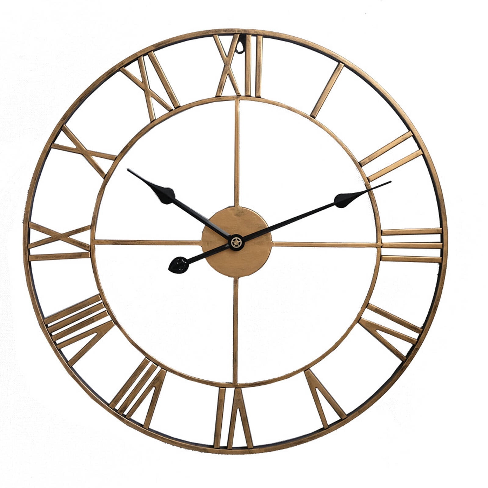 DESIGNICE Wall Clock,Elegant Roman Numerals Design Large Wall Clock ...