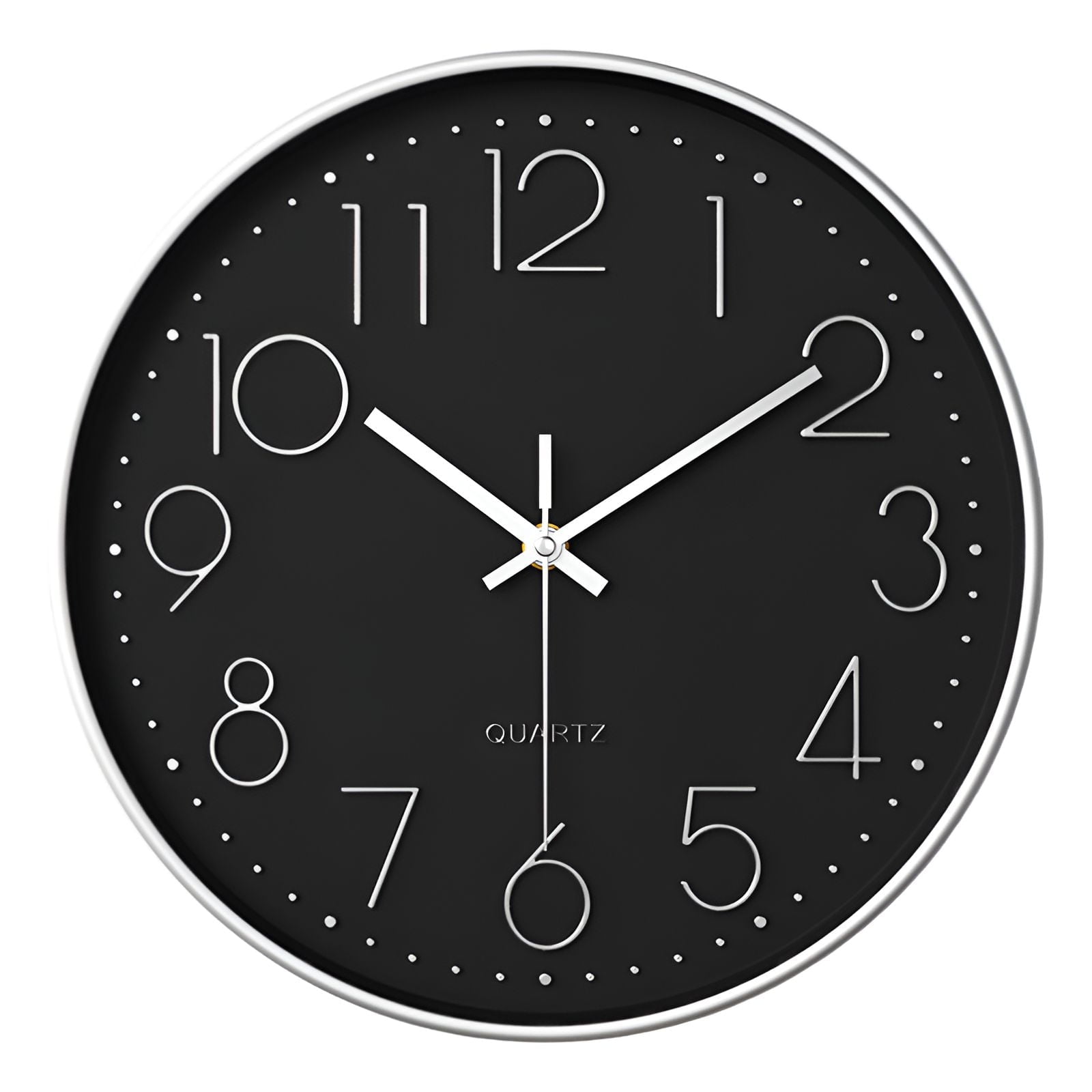 DESIGNICE Wall Clock,Elegant Sweep Modern Wall Clock,Simple Time ...