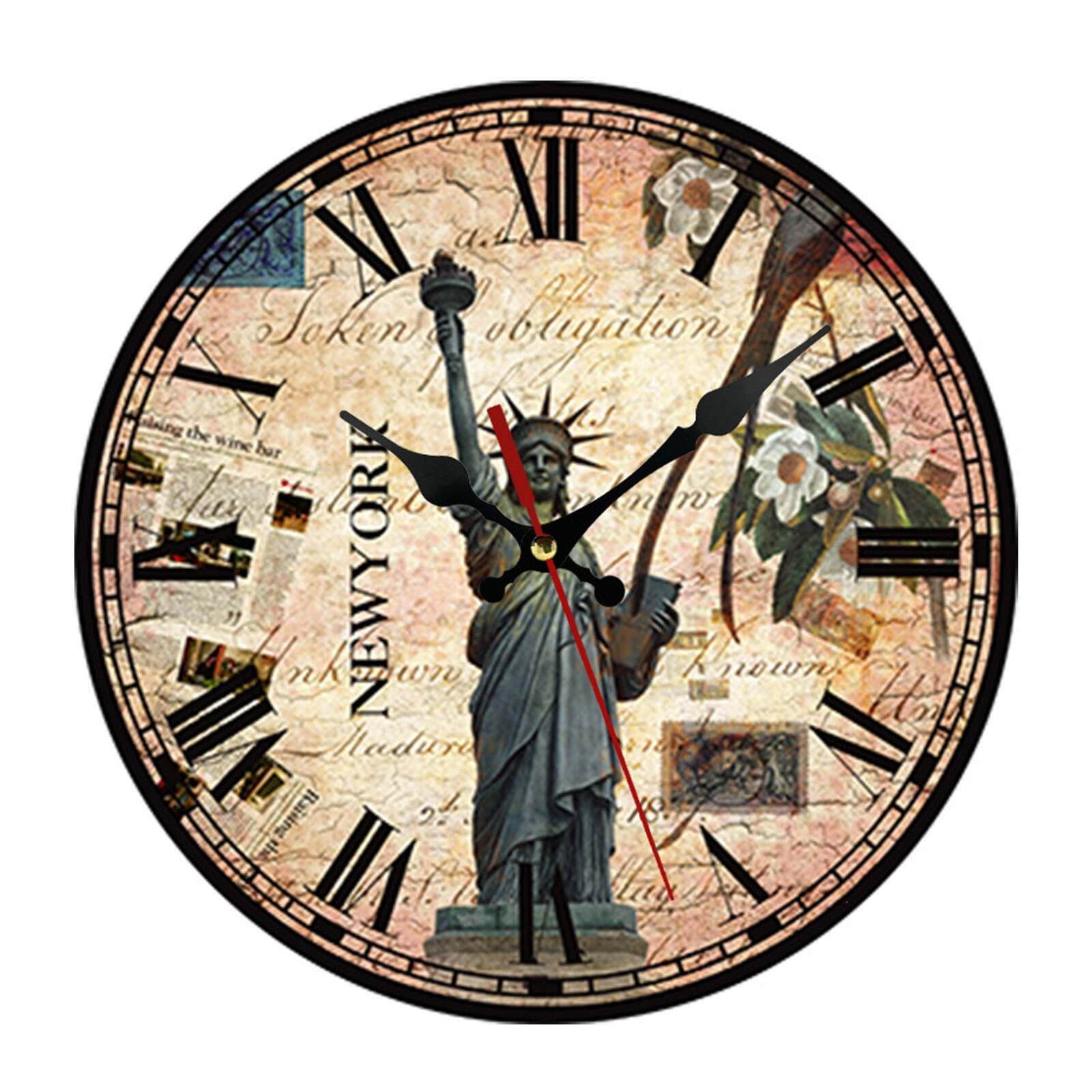 DESIGNICE Wall Clock,Elegant Wall Clock Large Wall Clock,Silent Sweep ...
