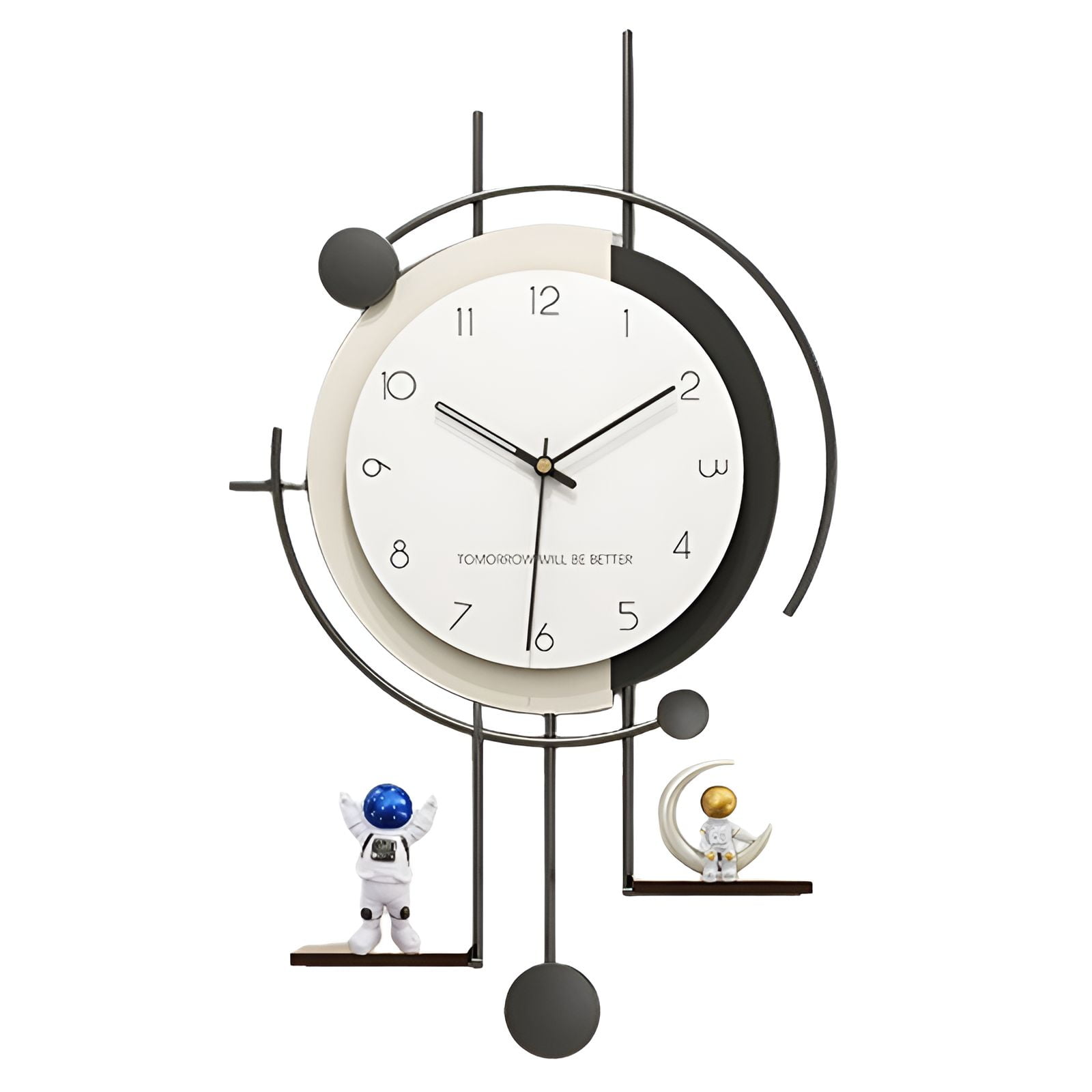 DESIGNICE 2Pcs Wall Clock,12in Wall Clocks,Plastic Reloj De Pared Para ...