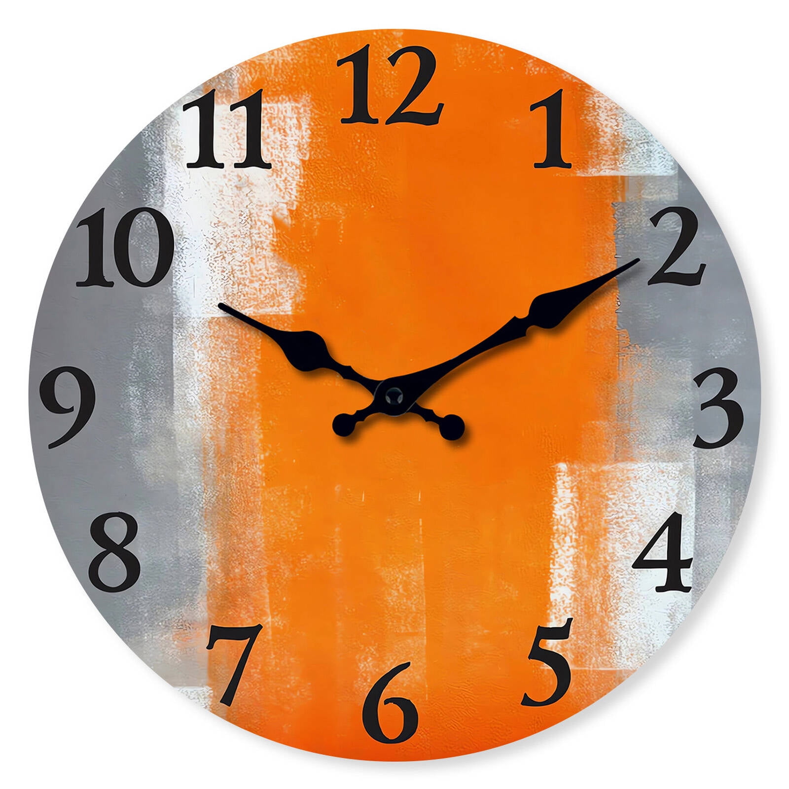 DESIGNICE Wall Clock,Large Dial Bathroom Clock,Timeless Design Quiet ...