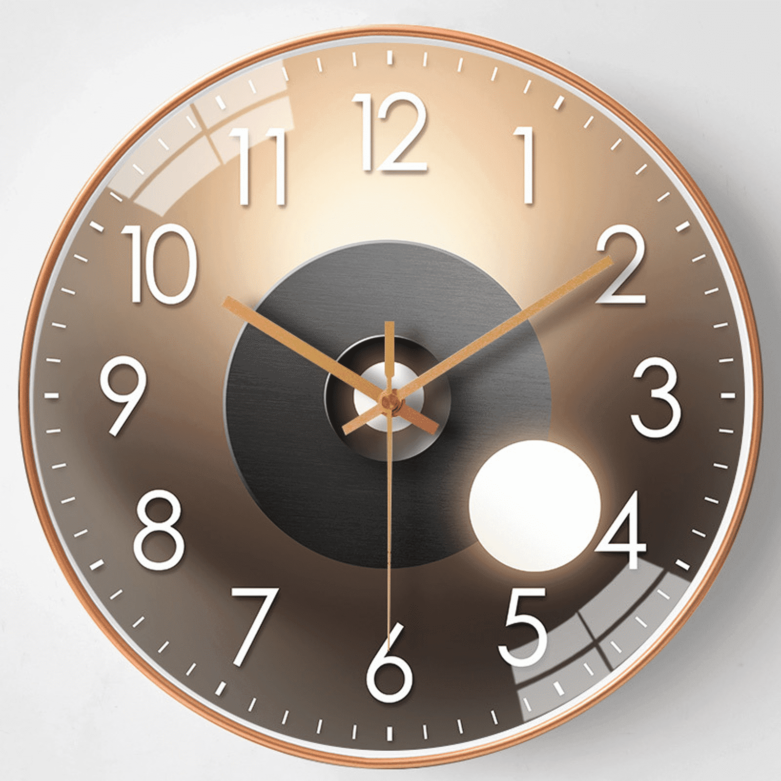 DESIGNICE Wall Clock,Luxurious Glow Bathroom Clock,Silent Operation ...