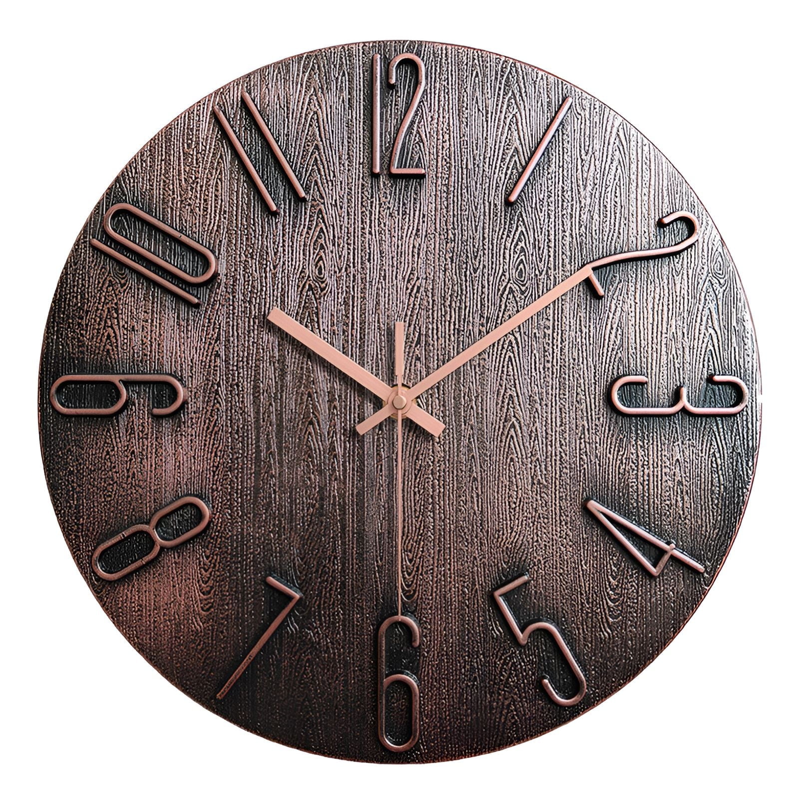 DESIGNICE Wall Clock,12" Wall Clocks Battery Operated,Plastic Battery ...