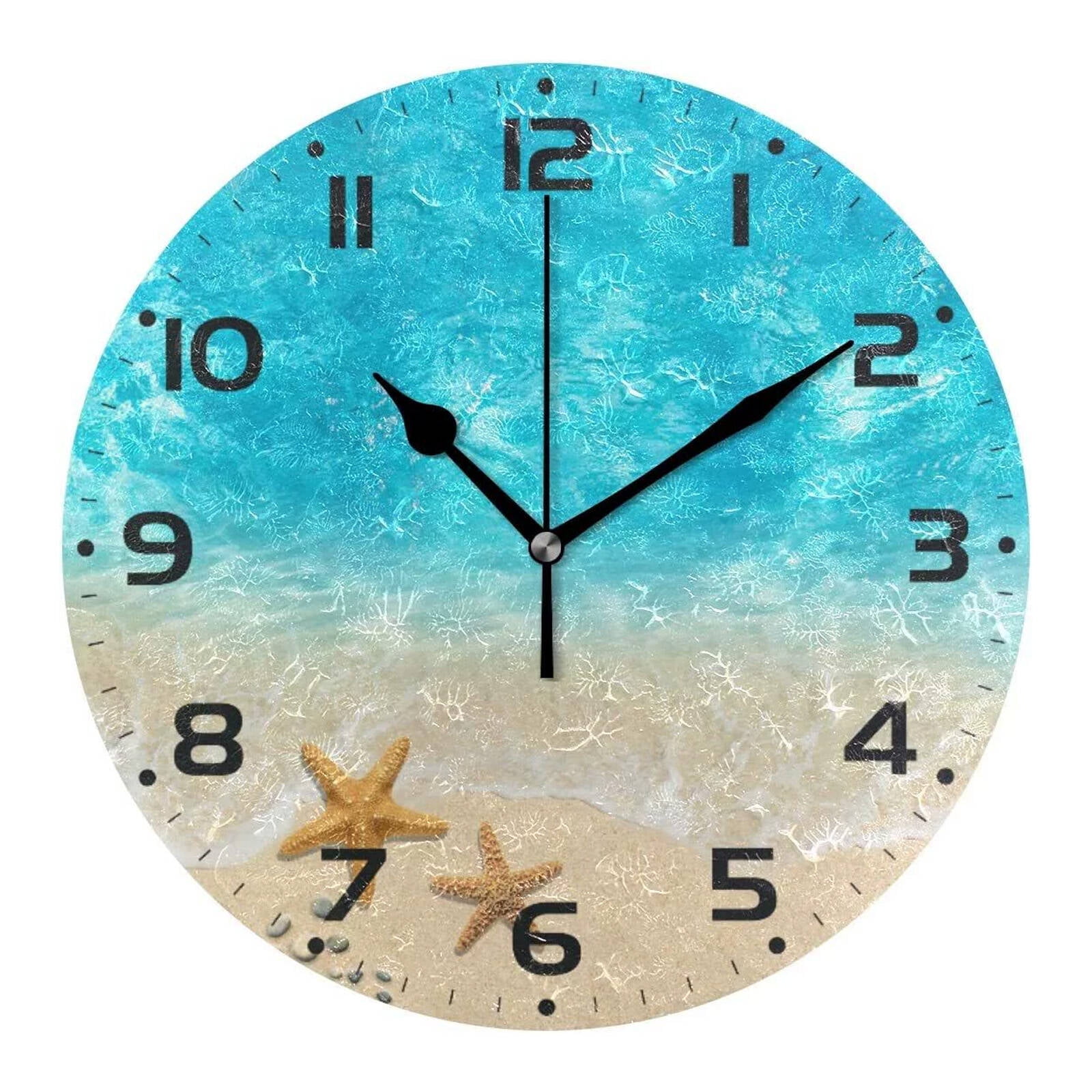 DESIGNICE Wall Clock Modern Living Room Wall Decor Long-Lasting Use ...