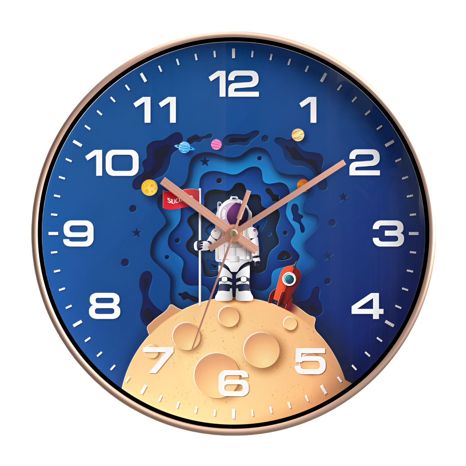 DESIGNICE Wall Clock,No Buzz Modern Wall Clock,Zero Interruption ...