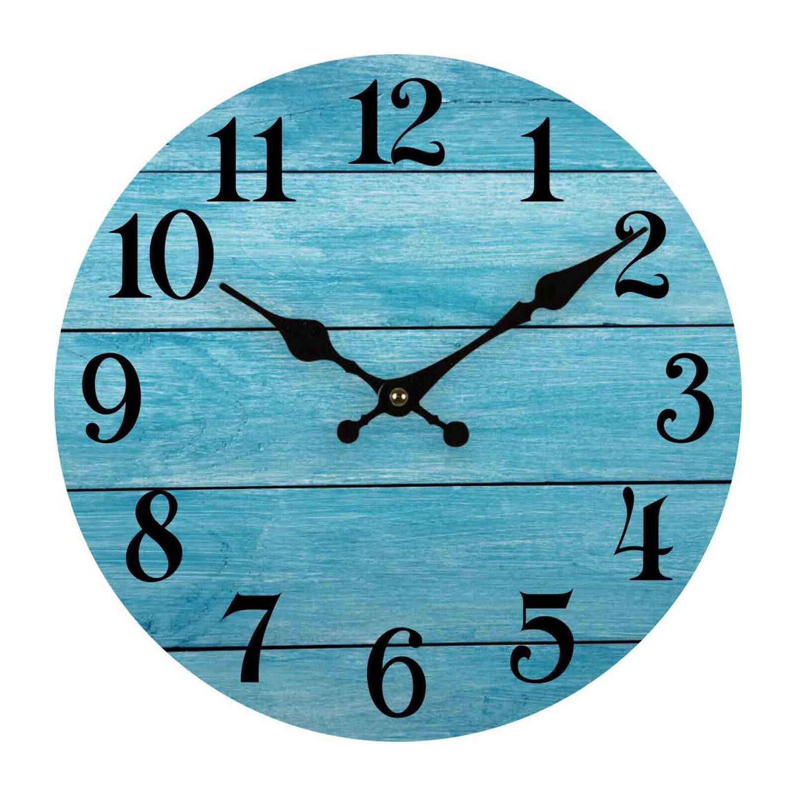 DESIGNICE Wall Clock,No-Tick Silent Operation Large Wall Clock,Wood ...