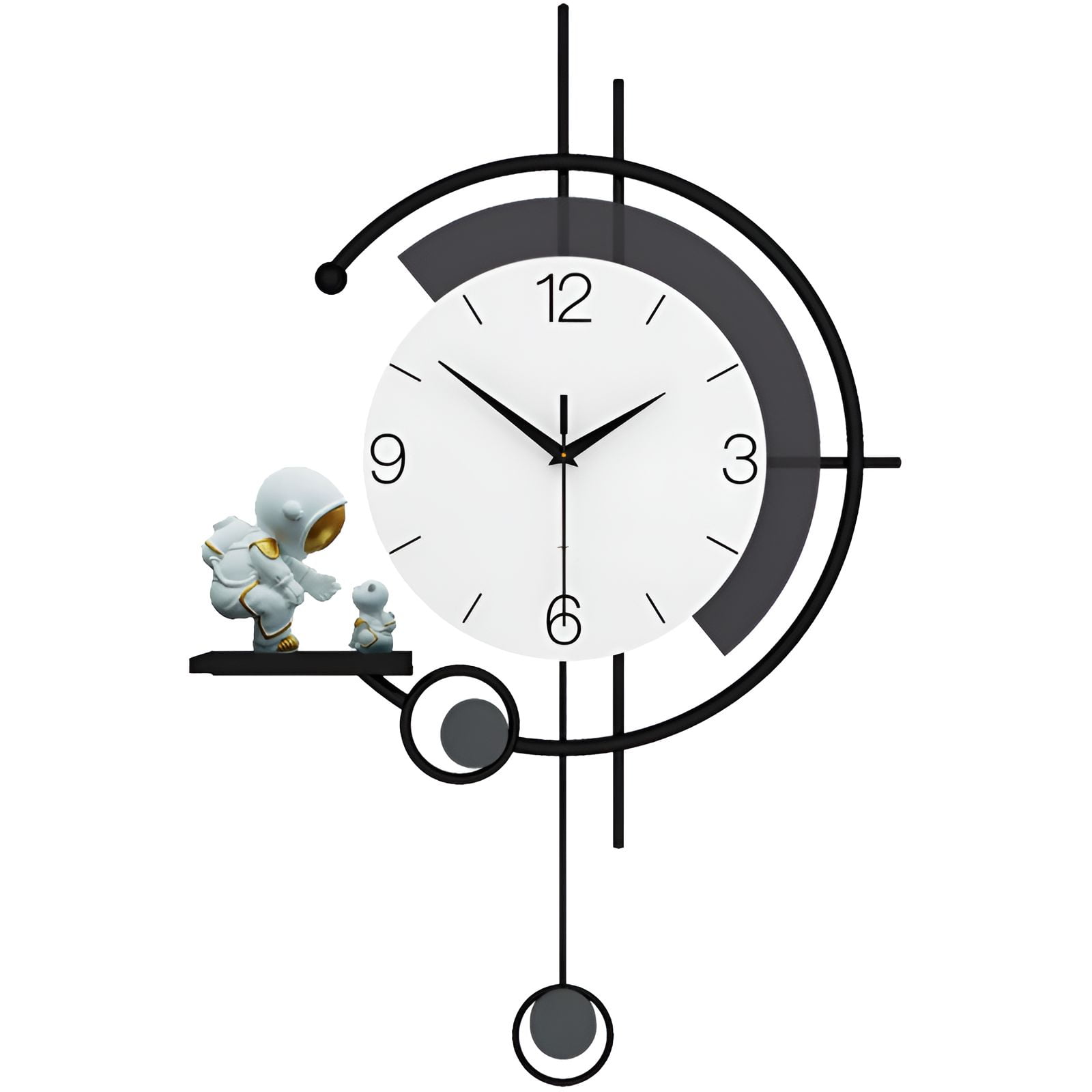 DESIGNICE Wall Clock,Practical Hanging Modern Wall Clock,Functional ...