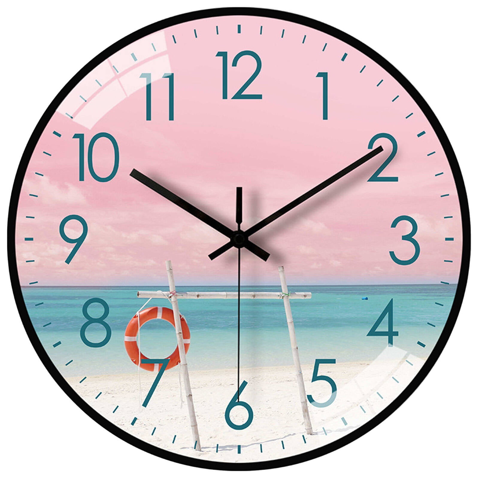 DESIGNICE Wall Clock,Premium Mechanism Bathroom Clock,Silent and ...
