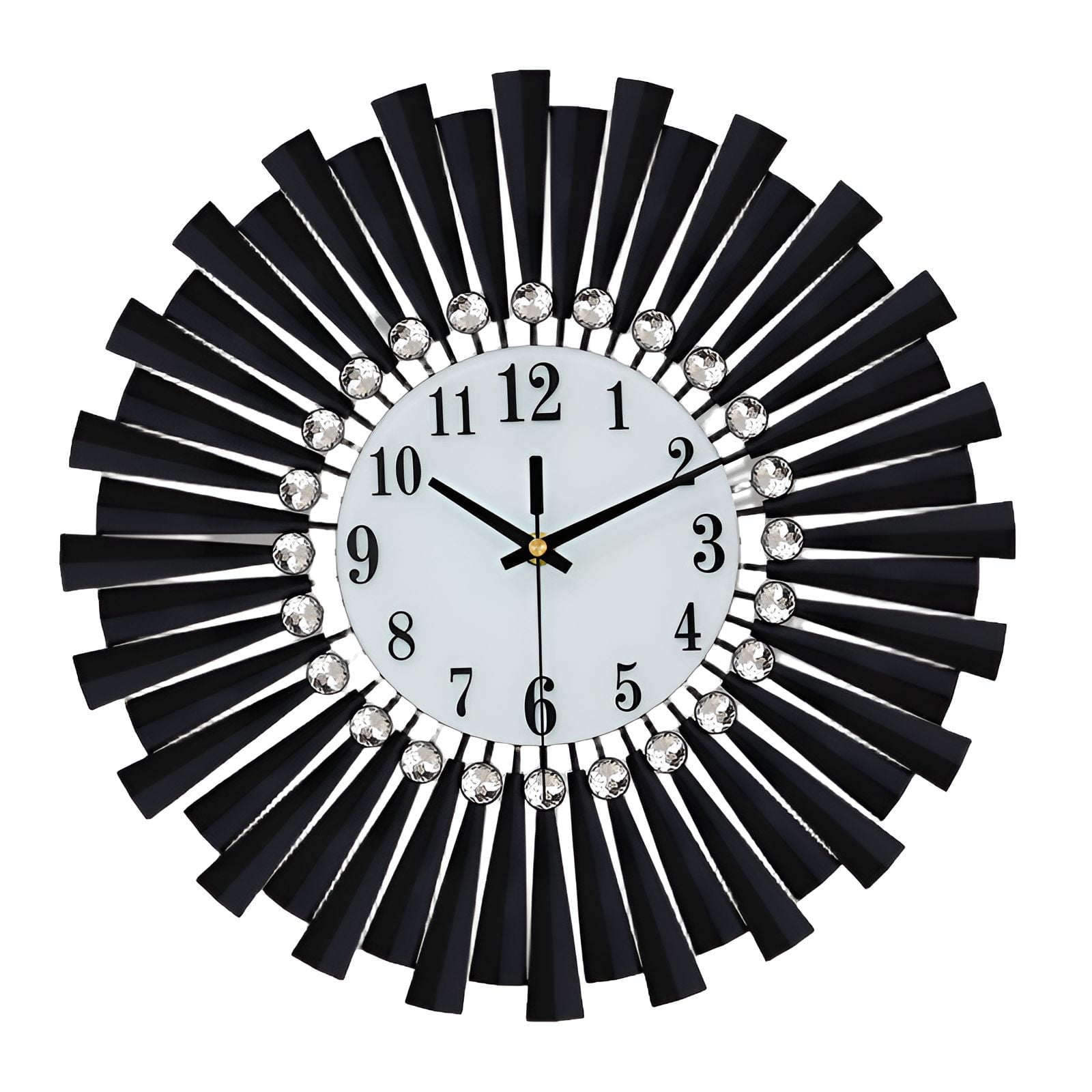 DESIGNICE Wall Clock,Radiant Light Modern Wall Clock,Luxurious ...