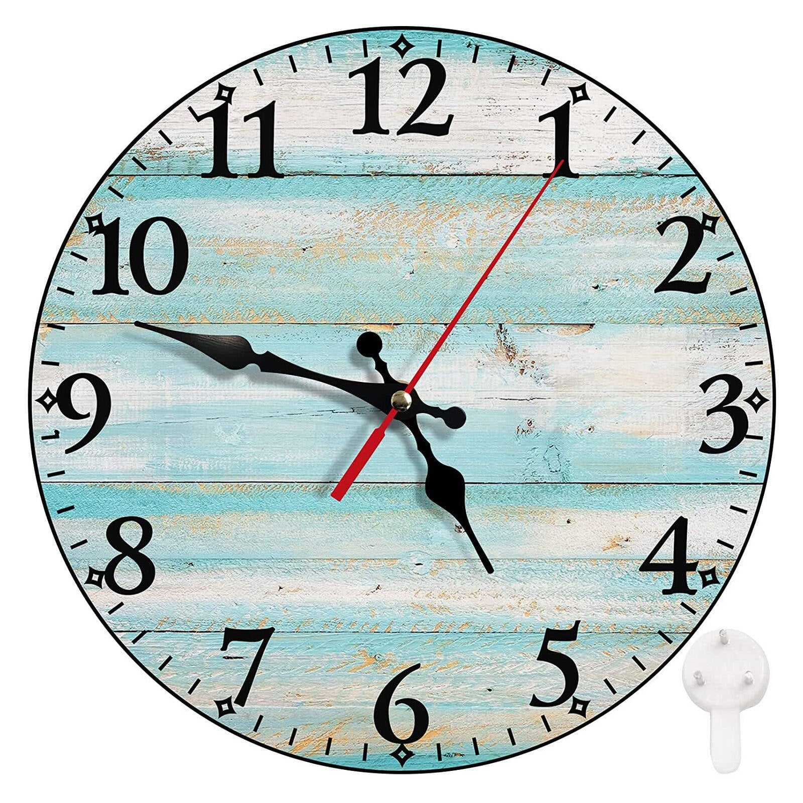 DESIGNICE Wall Clock,Retro American Style Design Wall Clocks Battery ...