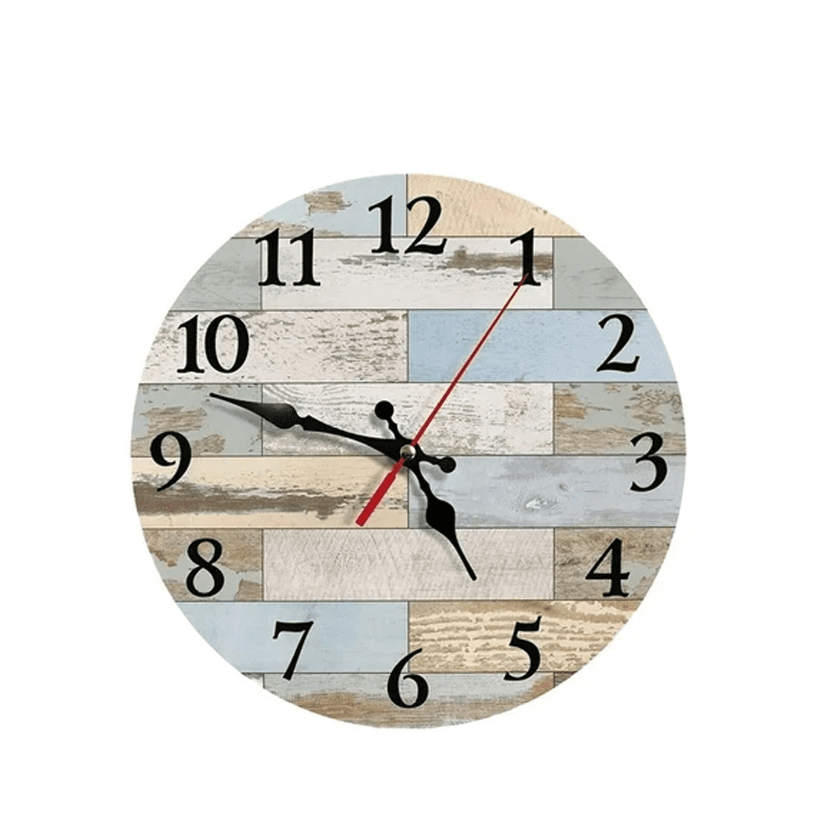 DESIGNICE Wall Clock,Retro American Style Design Wall Clocks Battery ...