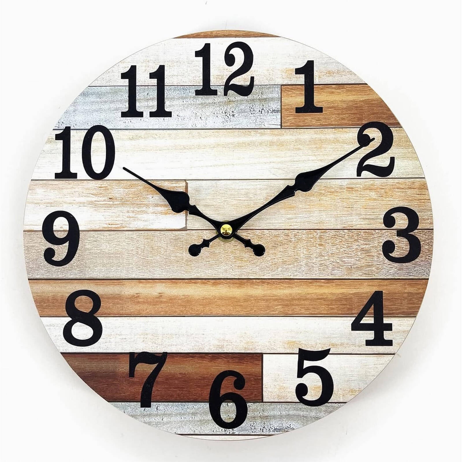 DESIGNICE Wall Clock,Retro American Style Design Wall Clocks Battery ...