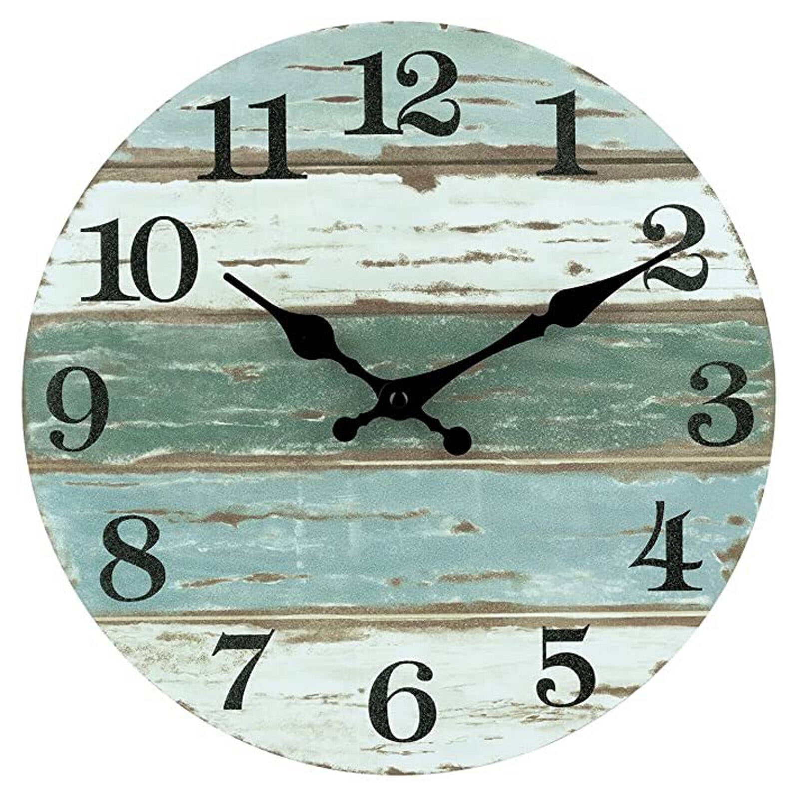 DESIGNICE Wall Clock,Retro American Style Design Wall Clocks Battery ...