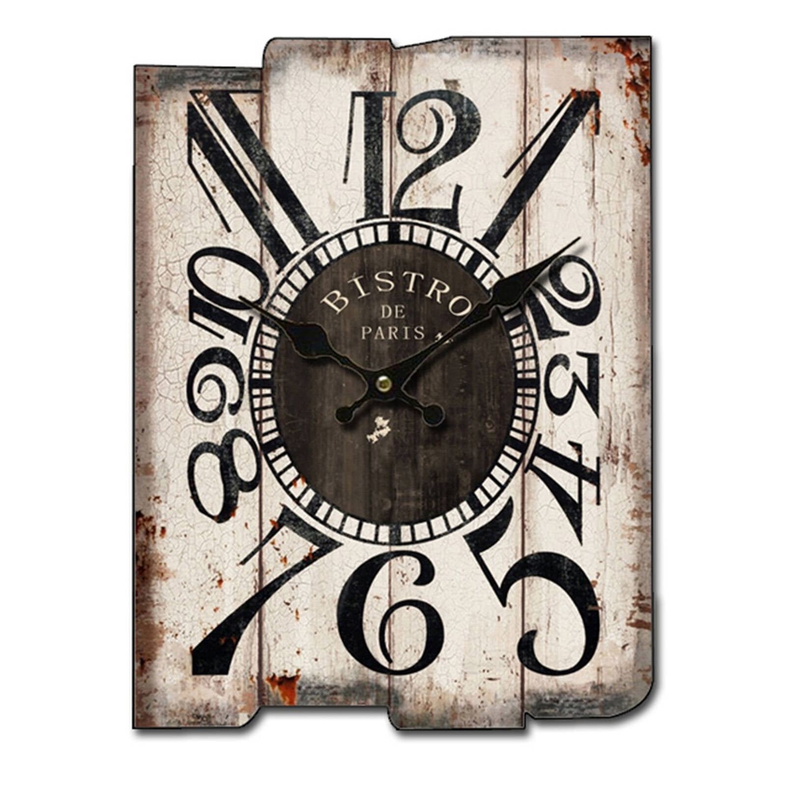 DESIGNICE Wall Clock,Retro Style Clock Bathroom Clock,Metal Coated ...