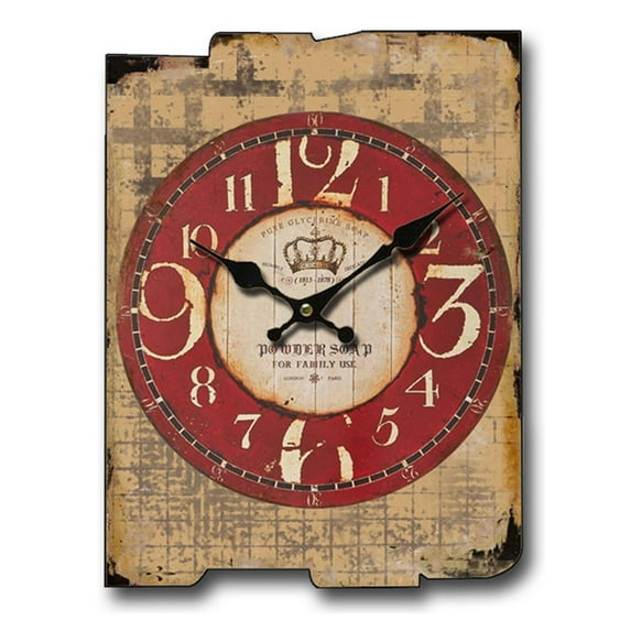DESIGNICE Wall Clock,Rustic Wood Frame Kitchen Clock,Timeless Design ...