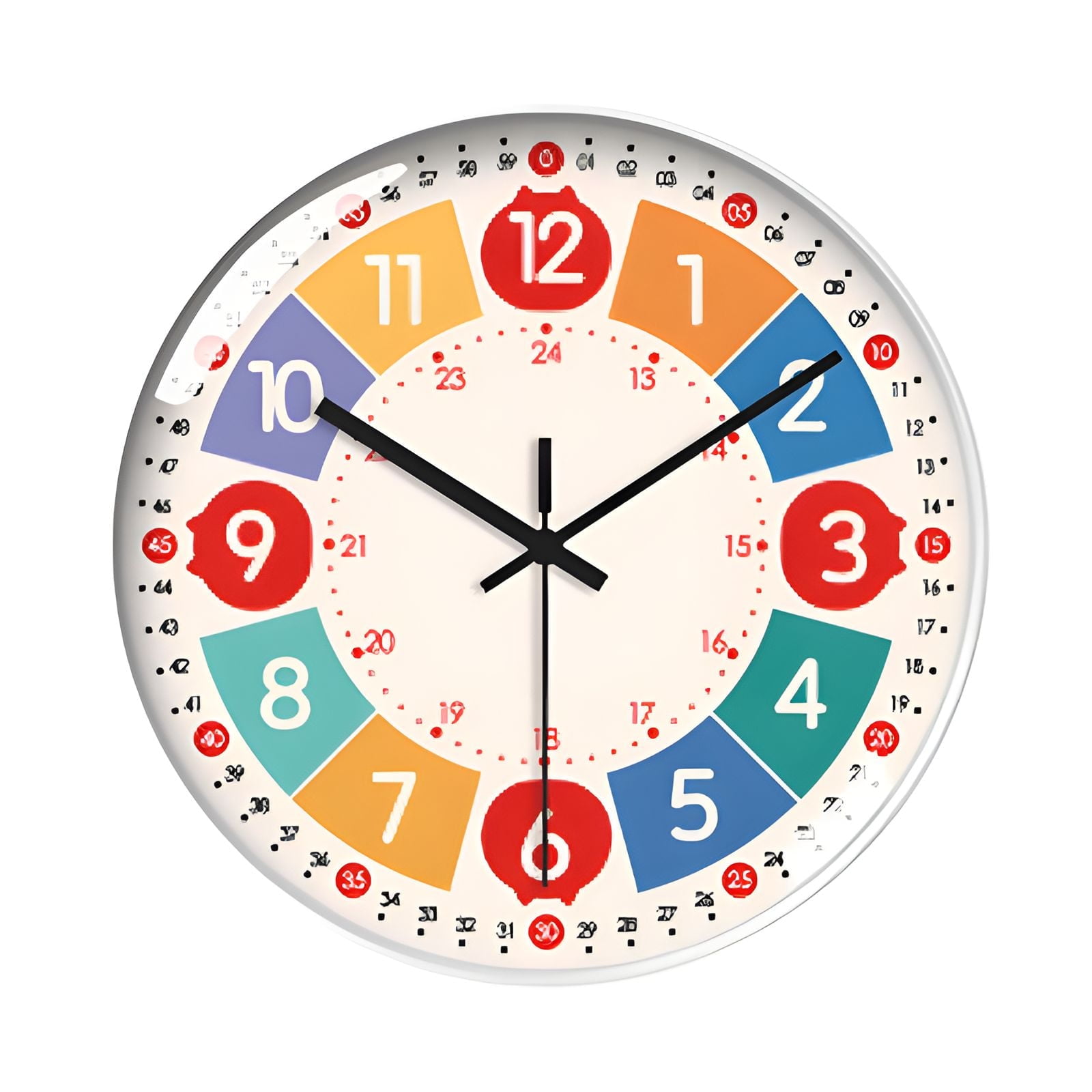 DESIGNICE Wall Clock,Scratch-Resistant Display Modern Wall Clock ...