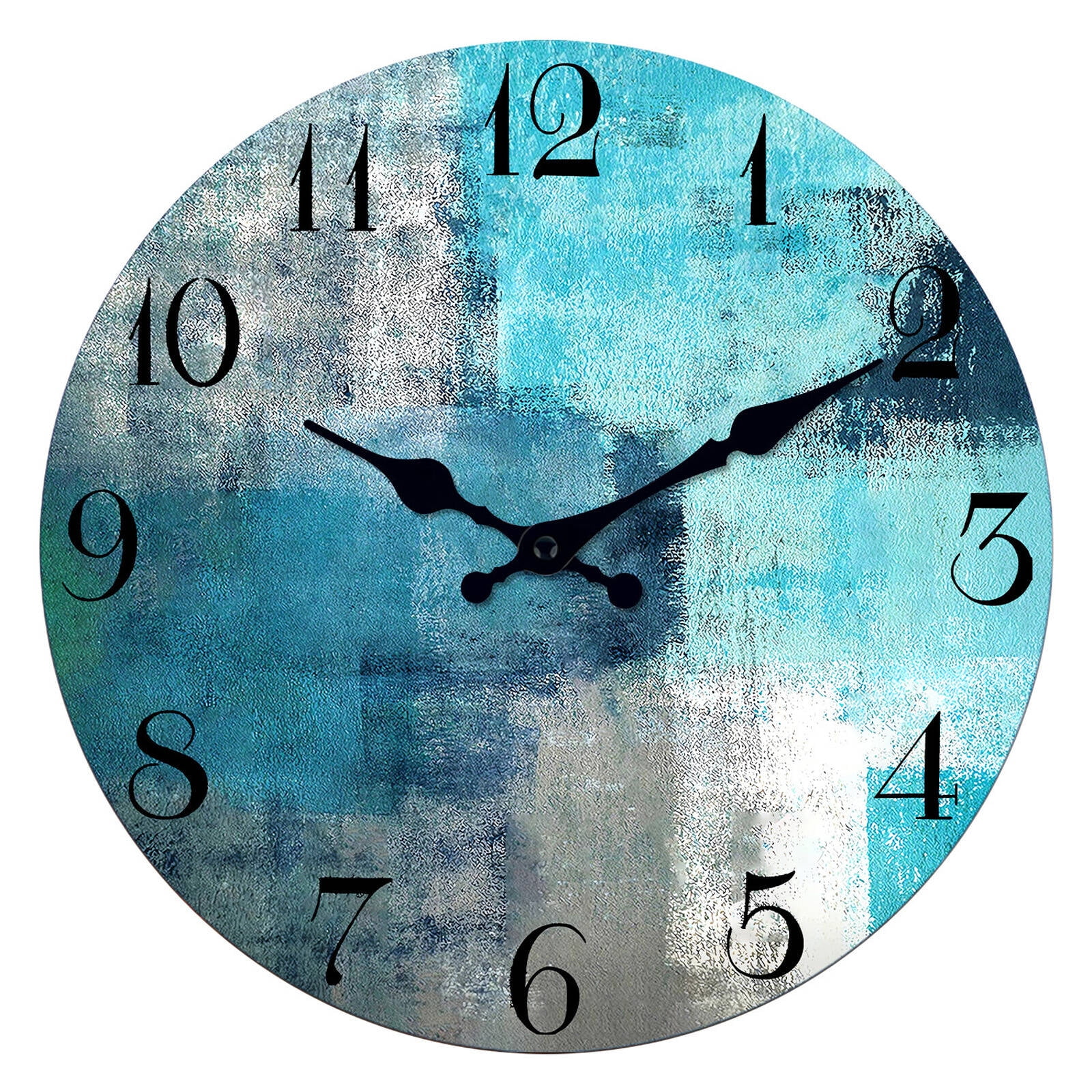 DESIGNICE Wall Clock,Silent Movement Small Wall Clock,Large Dial Retro ...