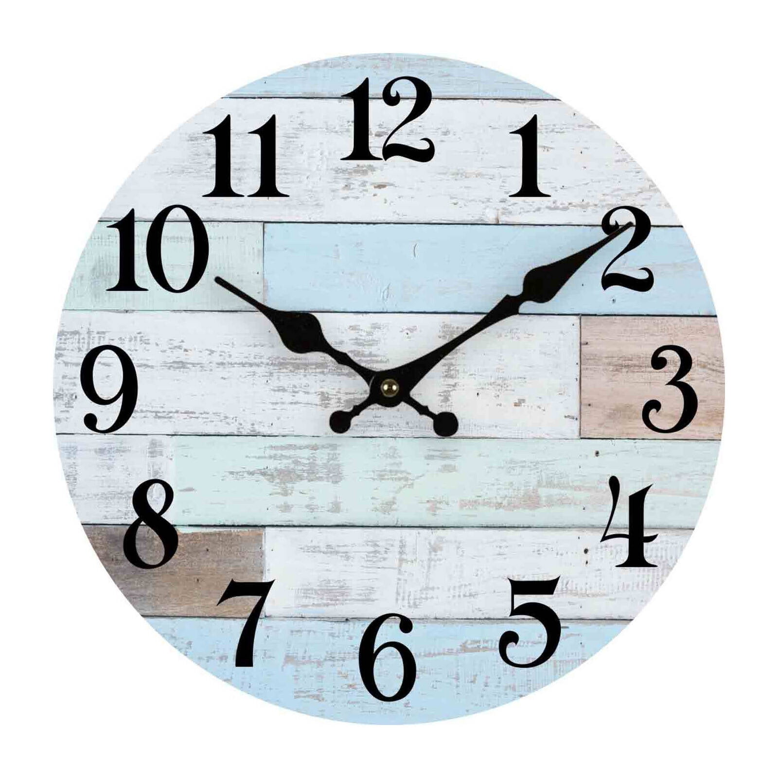 DESIGNICE Wall Clock,Silent Quartz Movement Large Wall Clock,Wood ...