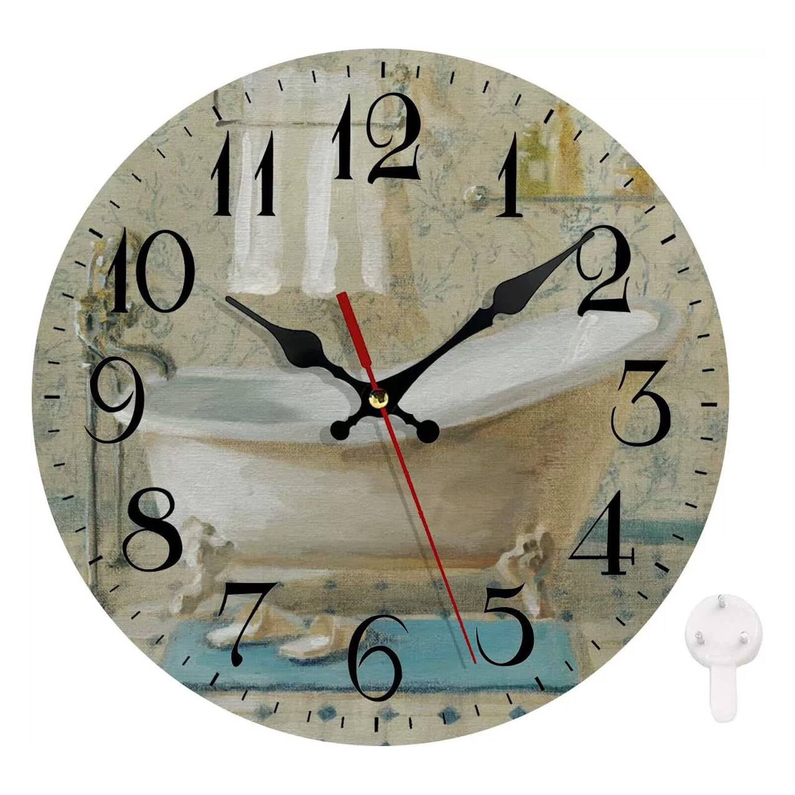 DESIGNICE Wall Clock Simple Living Room Wall Decor Elegant Vintage Feel ...
