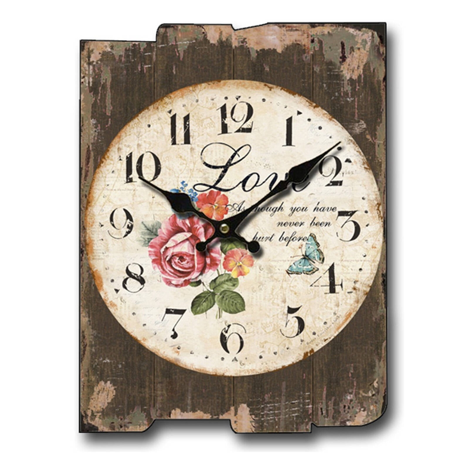 DESIGNICE Wall Clock,Simple Square Frame Large Wall Clock,Non-Fading ...