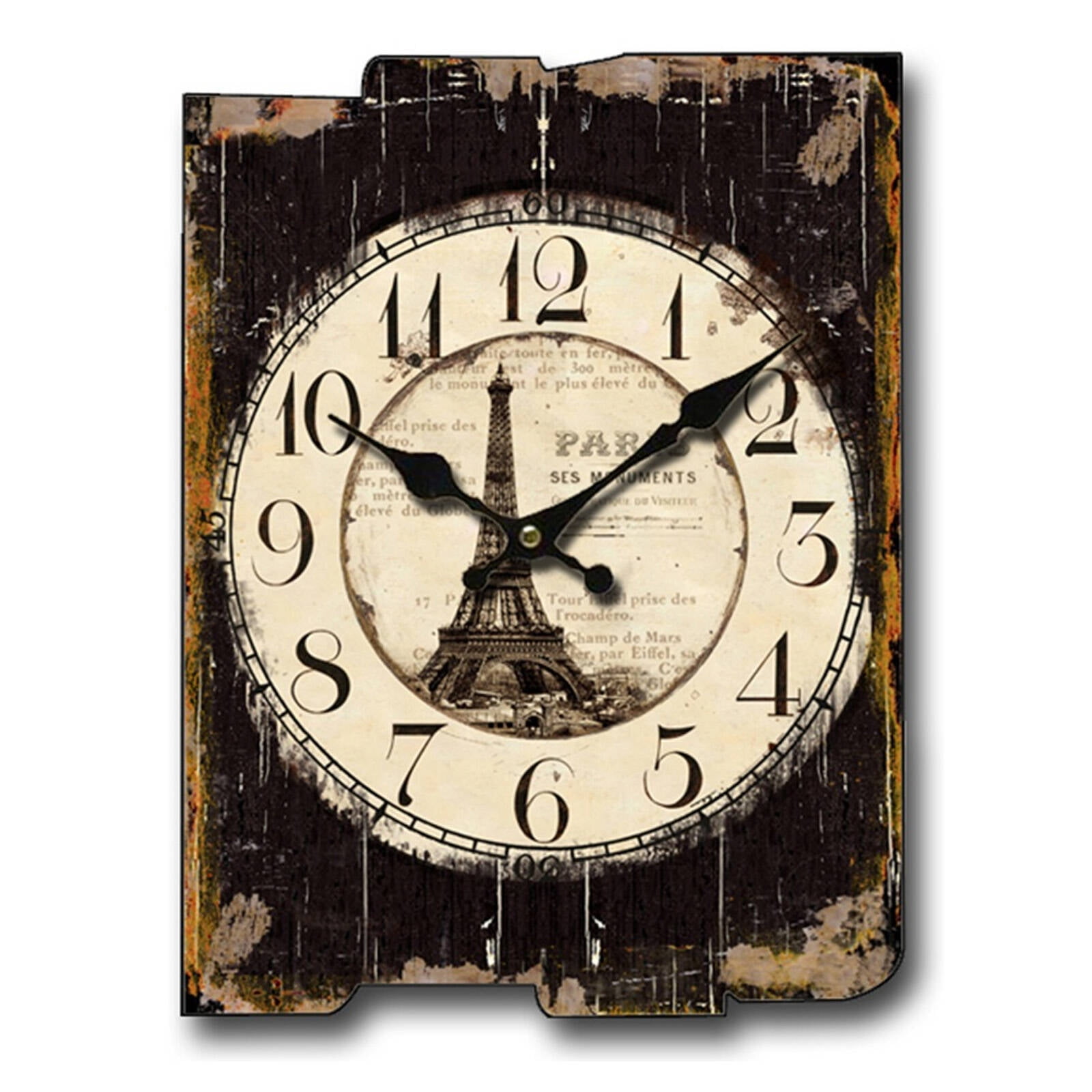 DESIGNICE Wall Clock,Sleek and Eco-Friendly Wooden Frame Large Wall ...