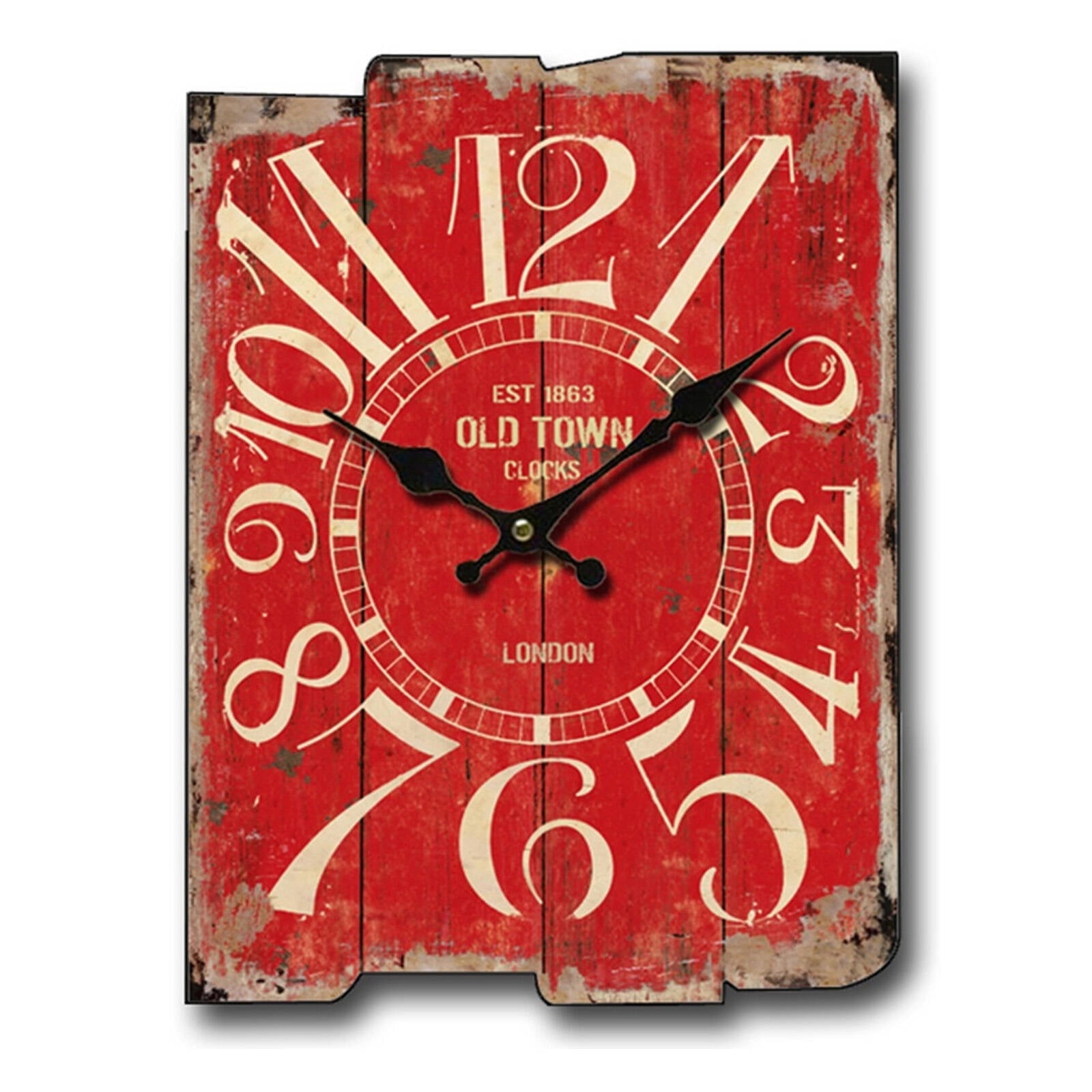 DESIGNICE Wall Clock,Sleek and Eco-Friendly Wooden Frame Large Wall ...