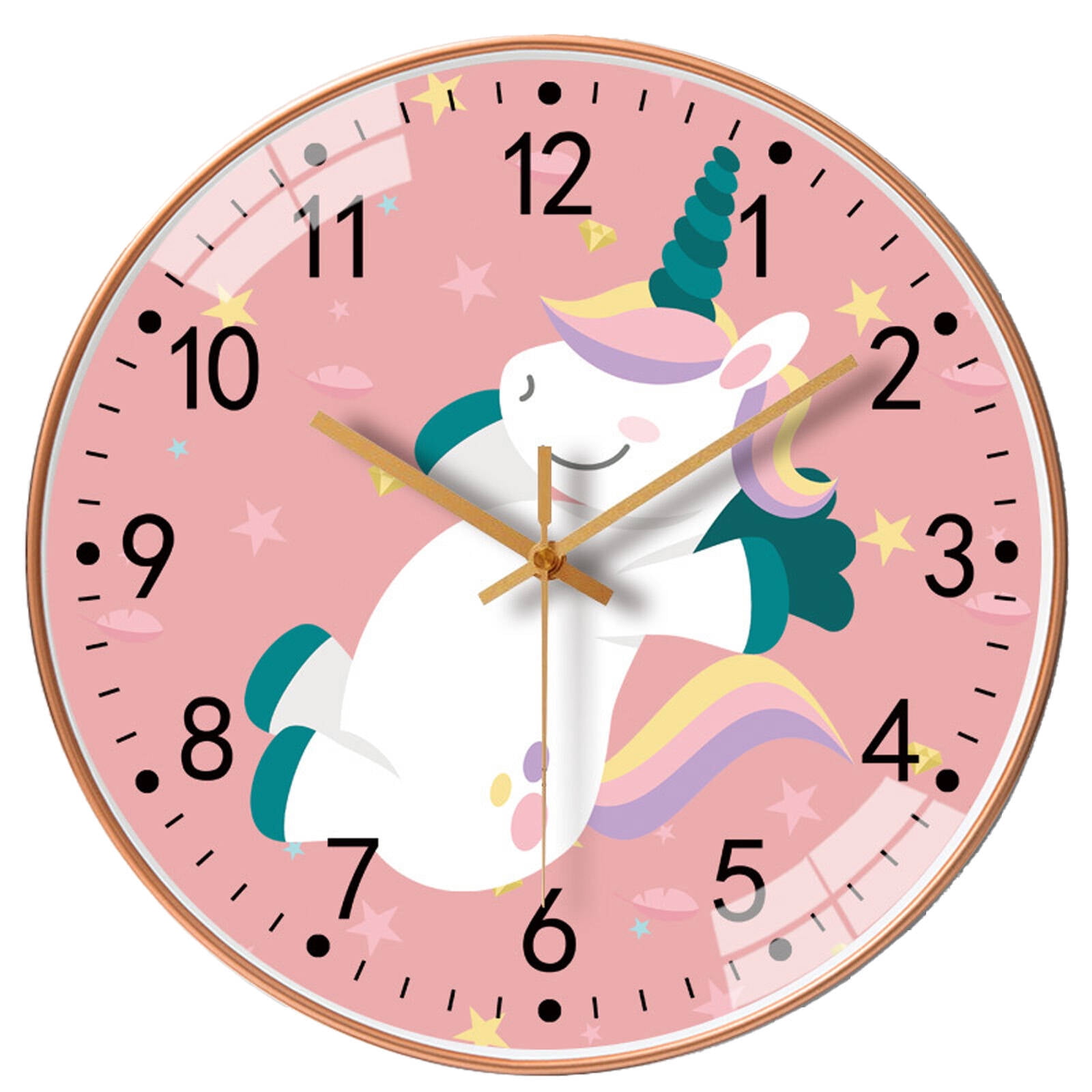 DESIGNICE Wall Clock,Slim Edge Frame Large Wall Clock,Metal Hands Clean ...