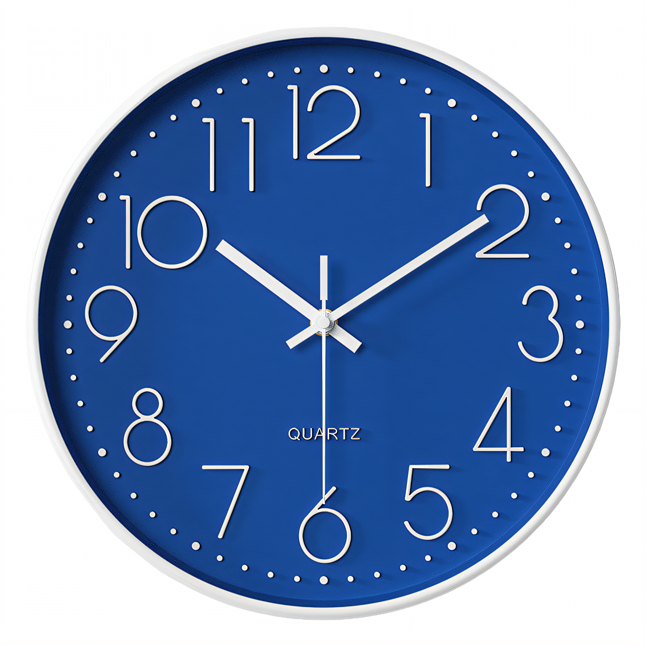 DESIGNICE Wall Clock,Smooth Operation Modern Wall Clock,Bold Numbers ...