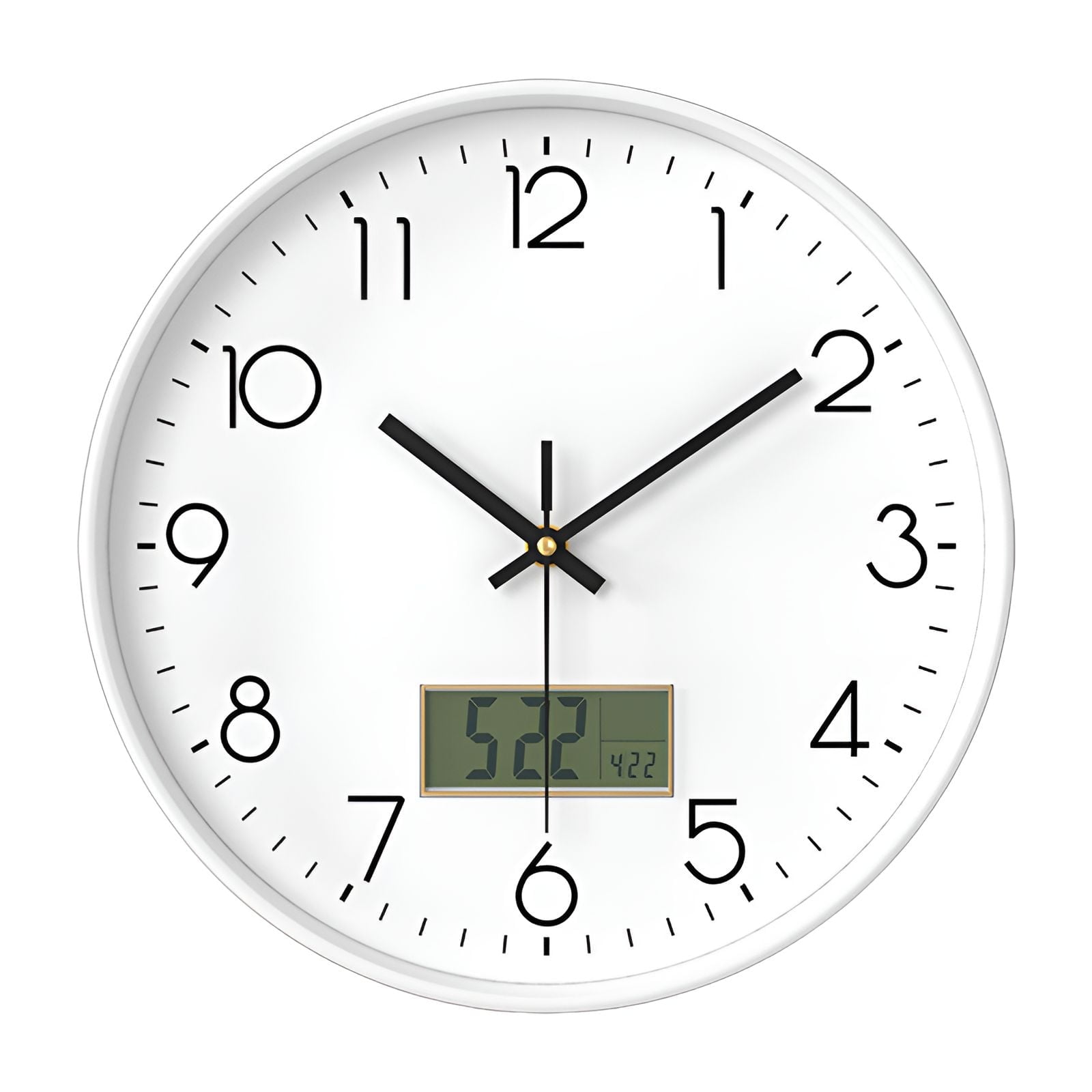 DESIGNICE Wall Clock,Streamlined Design Modern Wall Clock,Easy Time ...