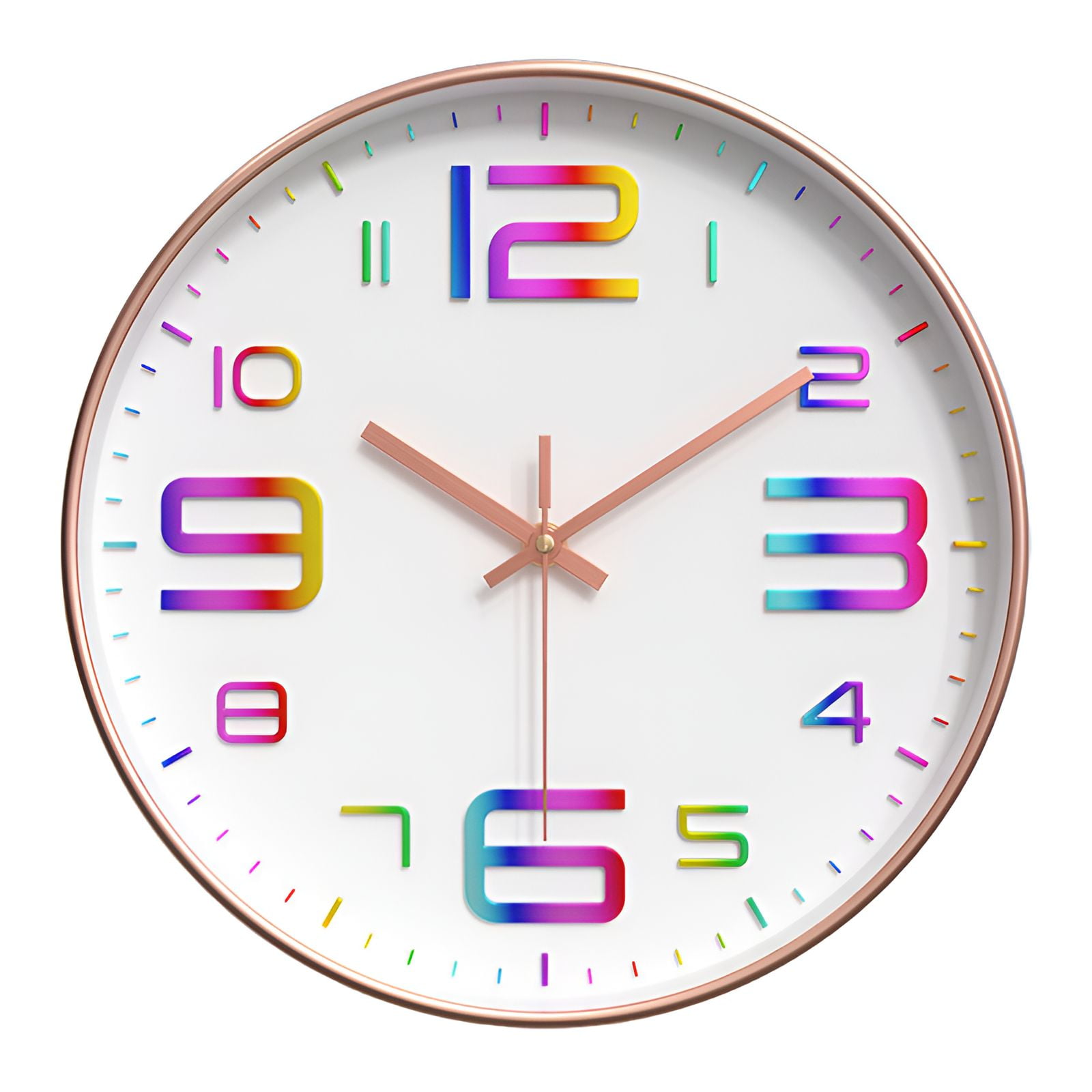 DESIGNICE Wall Clock,Stylish Mechanism Modern Wall Clock,Easy Reading ...