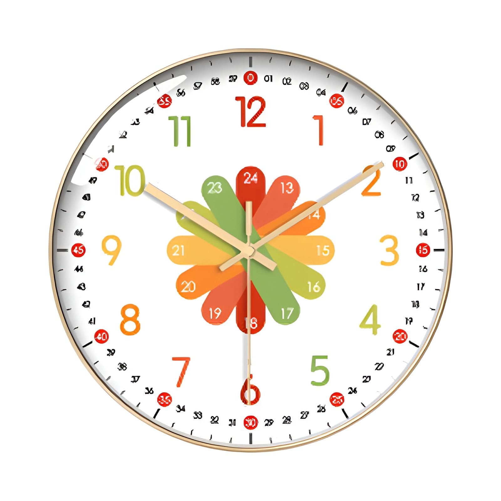 DESIGNICE Wall Clock,Subtle Edge Contour Modern Wall Clock,Modern Home ...